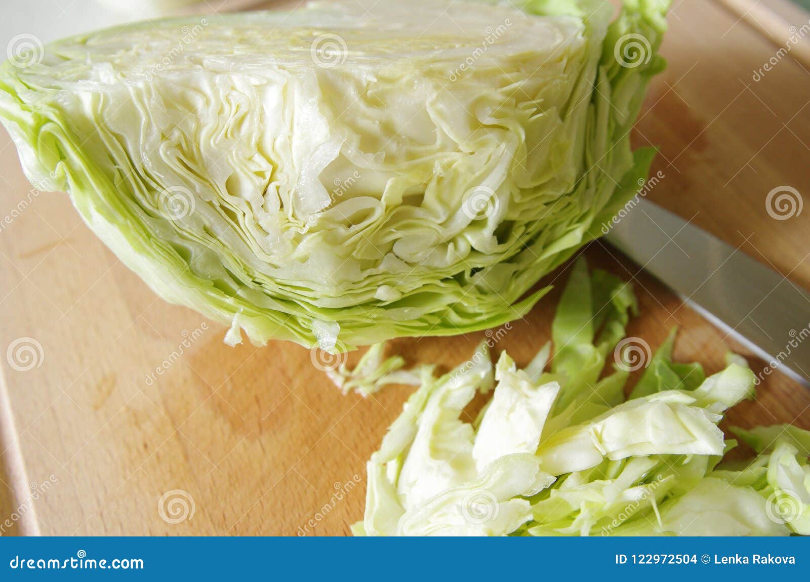Slicing cabbage stock photo. Image of white, healthy - 122972504