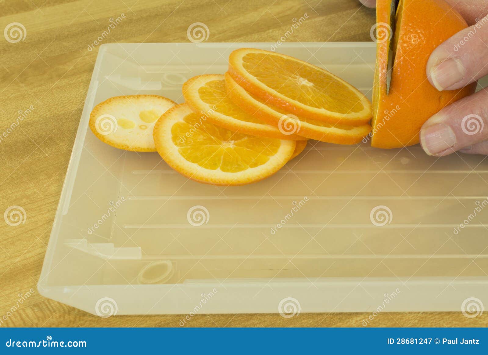 Slicing an orange stock image. Image of diet, knife, tool - 28681247