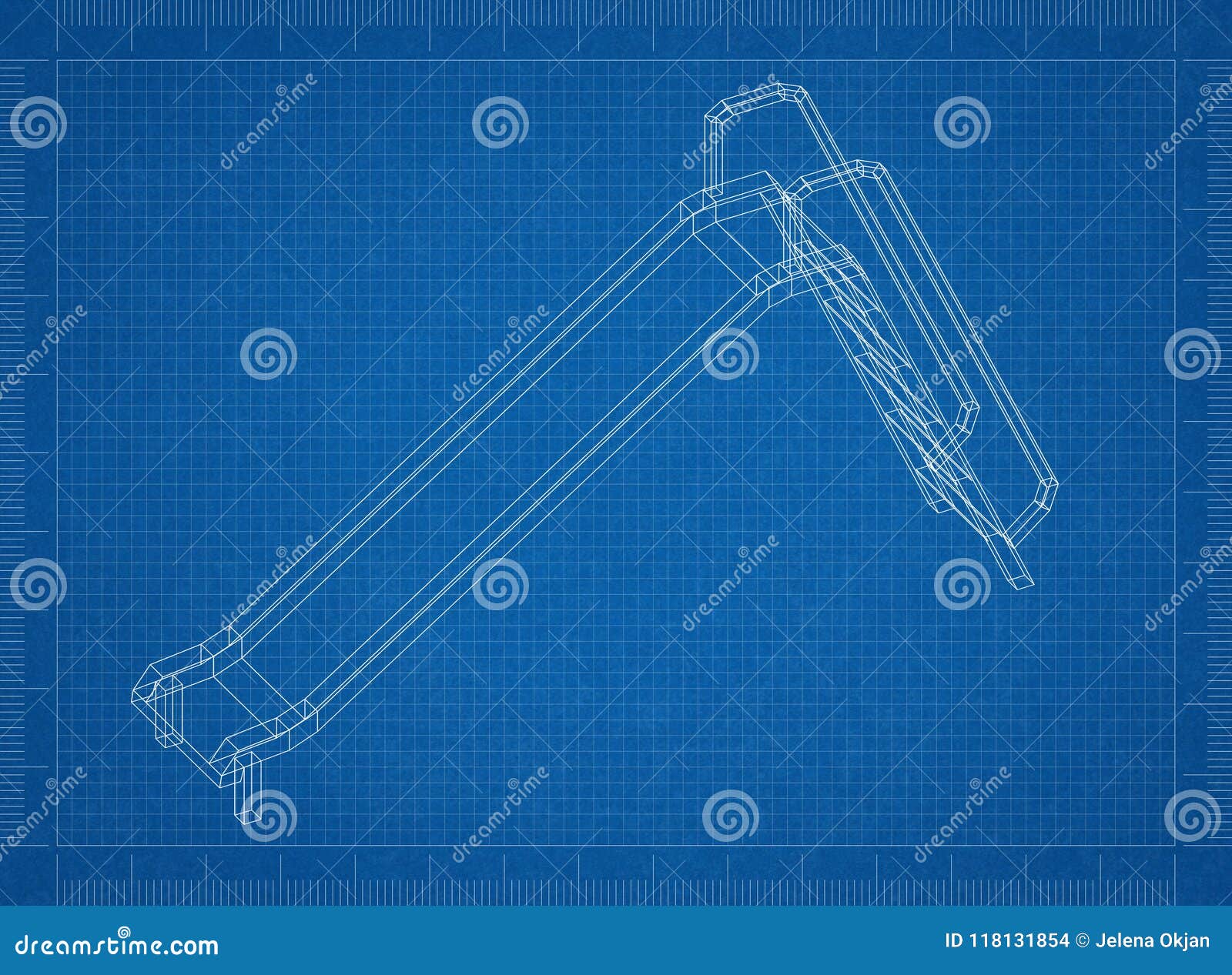 Slide Architect blueprint stock photo. Image of blue - 118131854