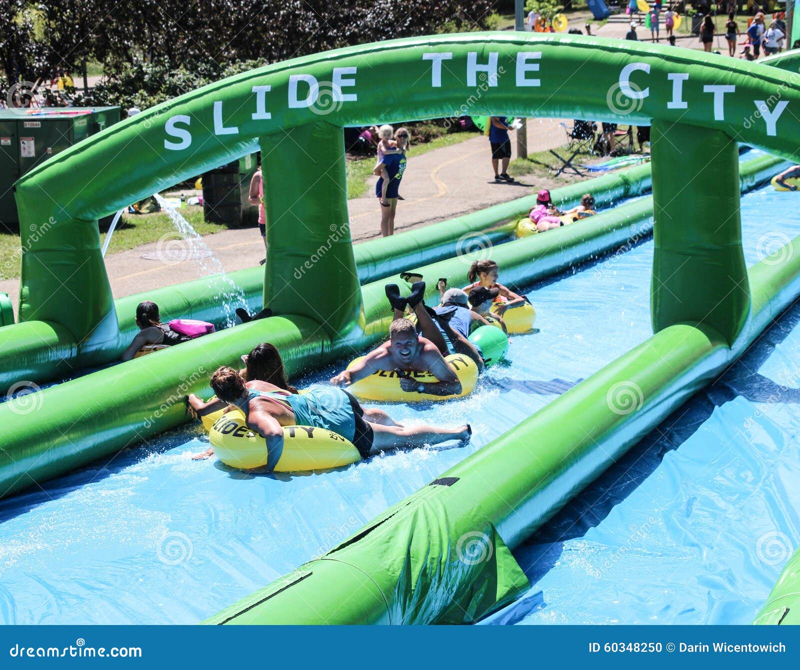 Slide the City Giant Waterslide Editorial Image - Image of waterslide ...