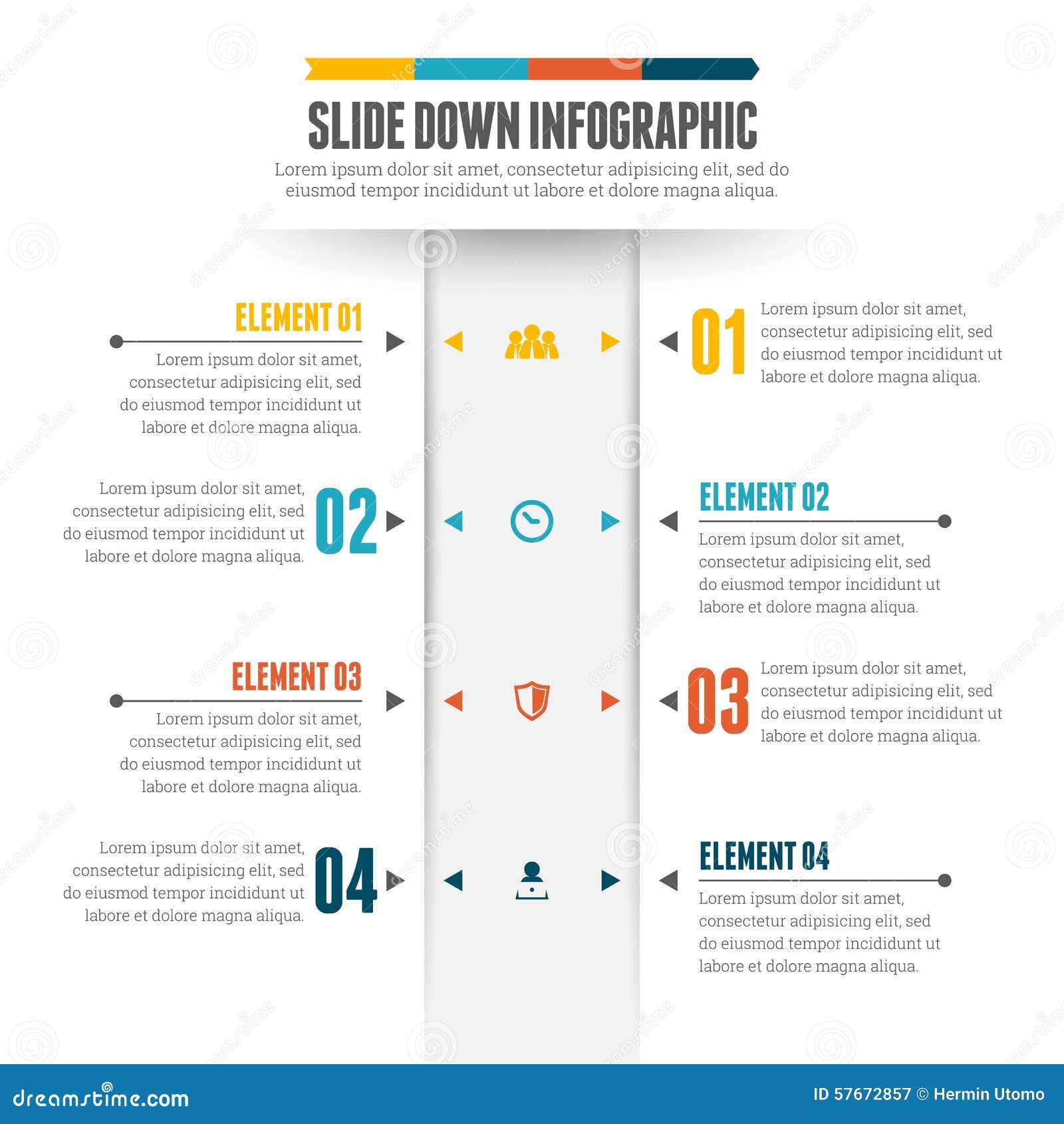 Slide Down Infographic stock vector. Illustration of label - 57672857