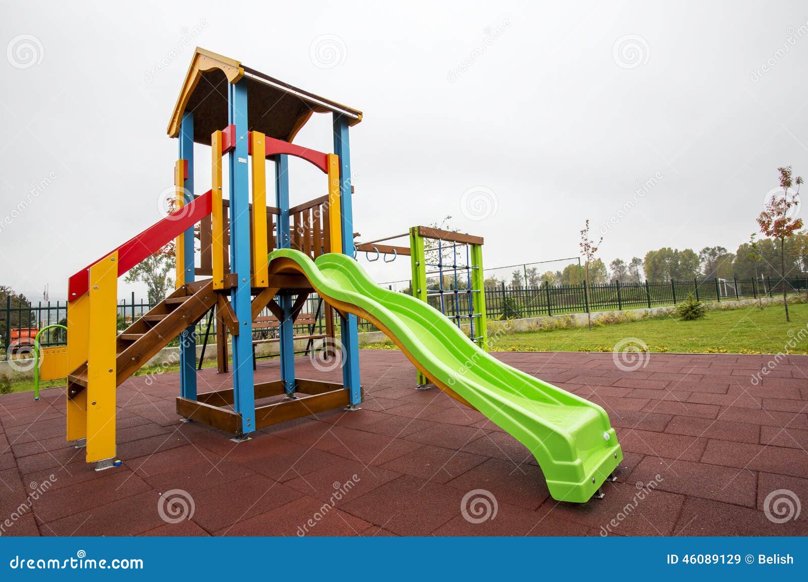Empty Playground Swing Royalty-Free Stock Photography | CartoonDealer ...