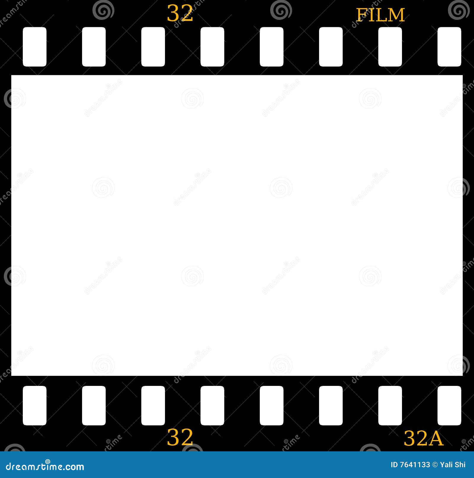 Slide Film Frame stock illustration. Illustration of obsolete - 7641133