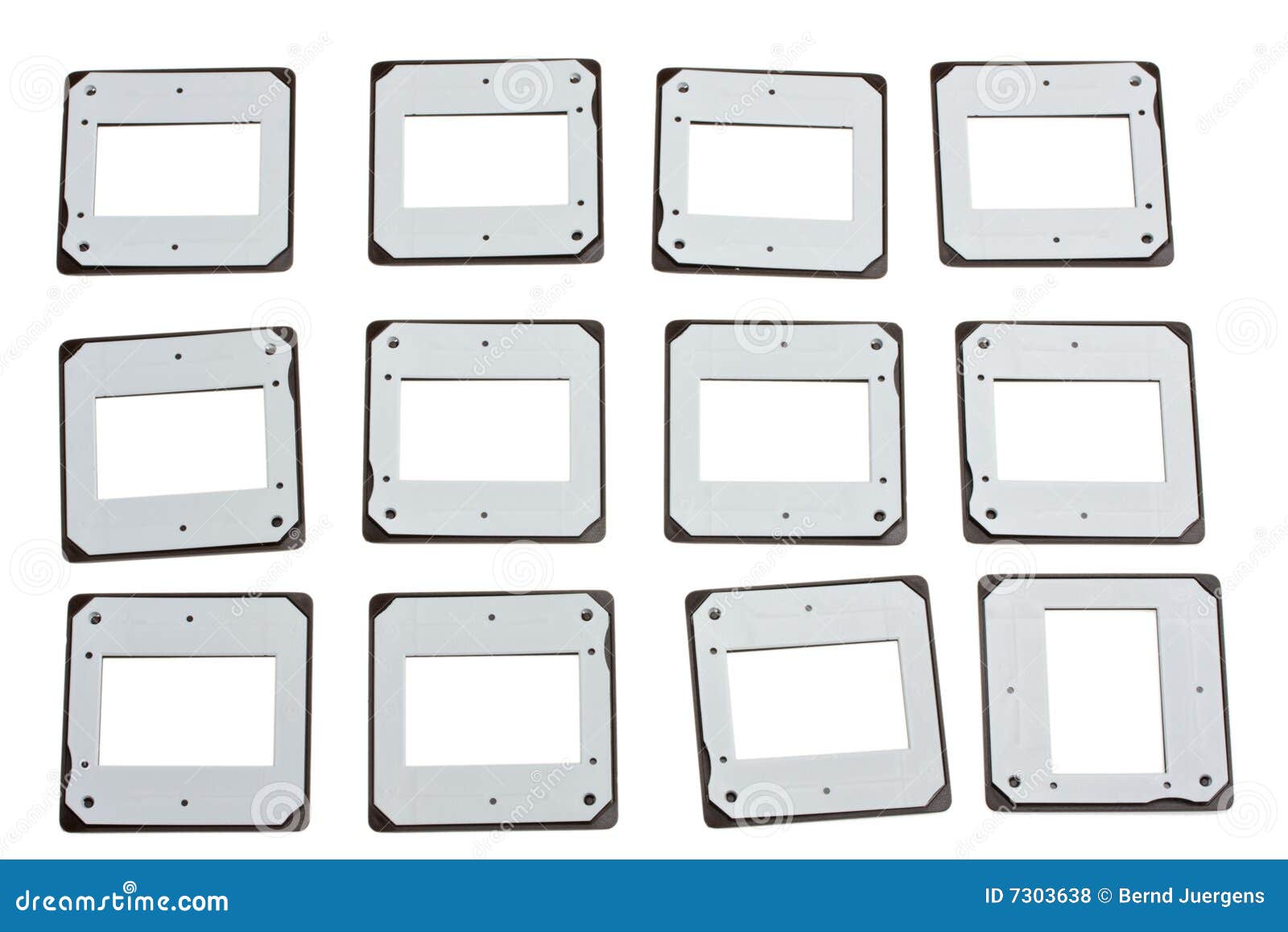 Slide frames stock photo. Image of 35mm, white, positive - 7303638