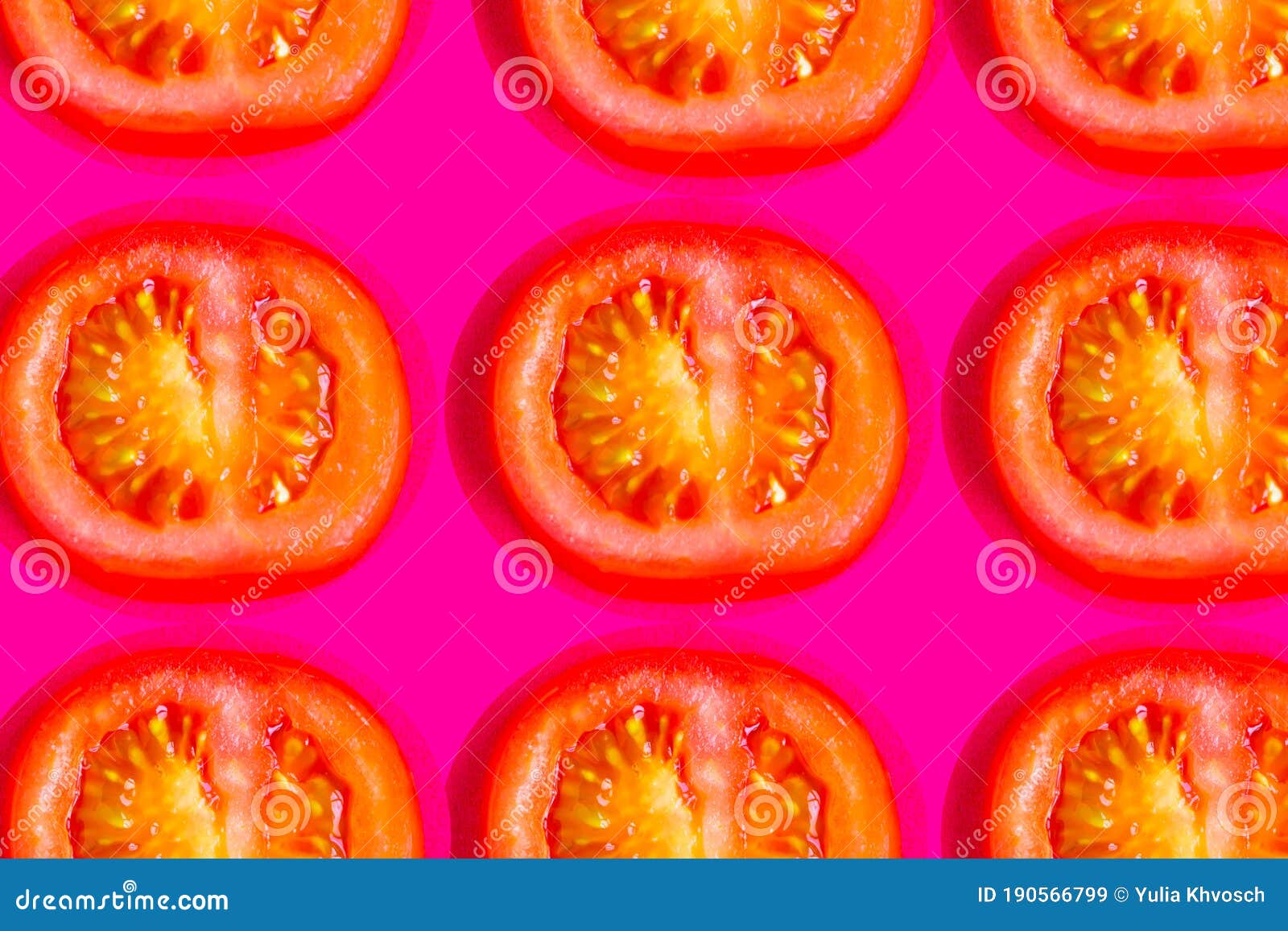 Slide Fresh Tomato Pattern on Red Background Stock Image - Image of ...