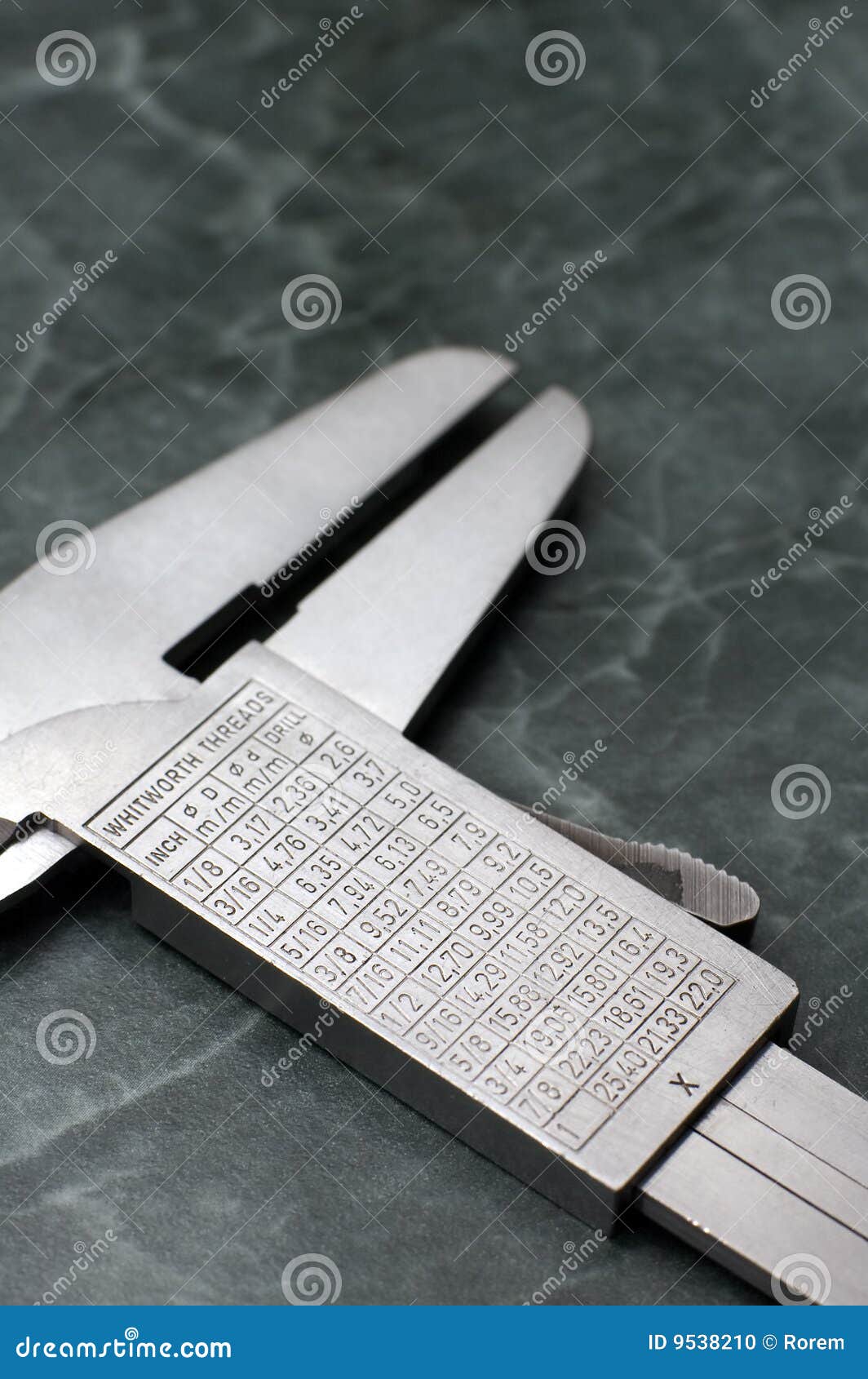 Slide Gauge Measuring A Metal Pipe Royalty-Free Stock Photo ...