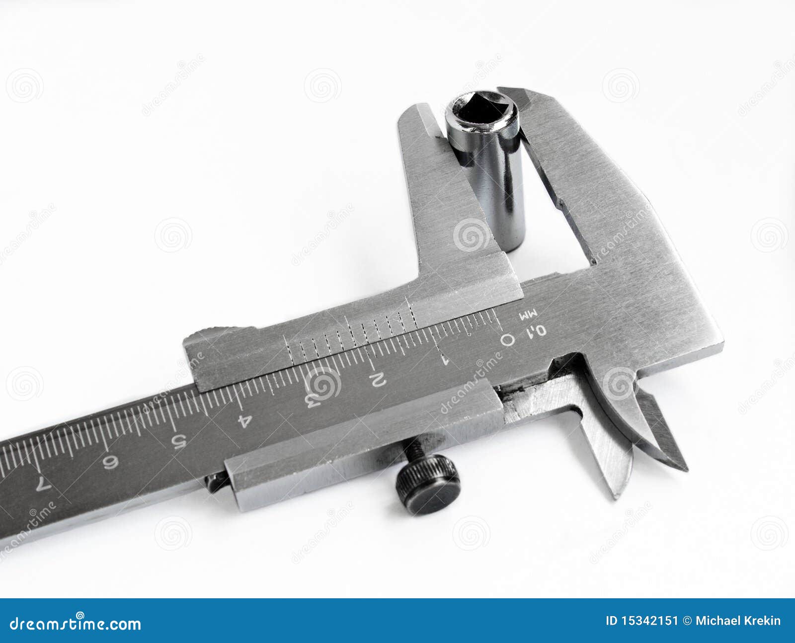 Slide Gauge Measuring A Metal Pipe Royalty-Free Stock Photo ...