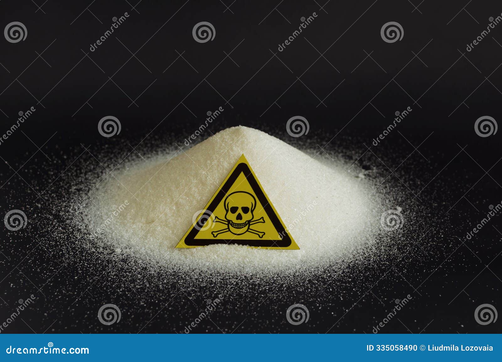 A Slide of Granulated Sugar and a Warning about the Dangers of Its ...