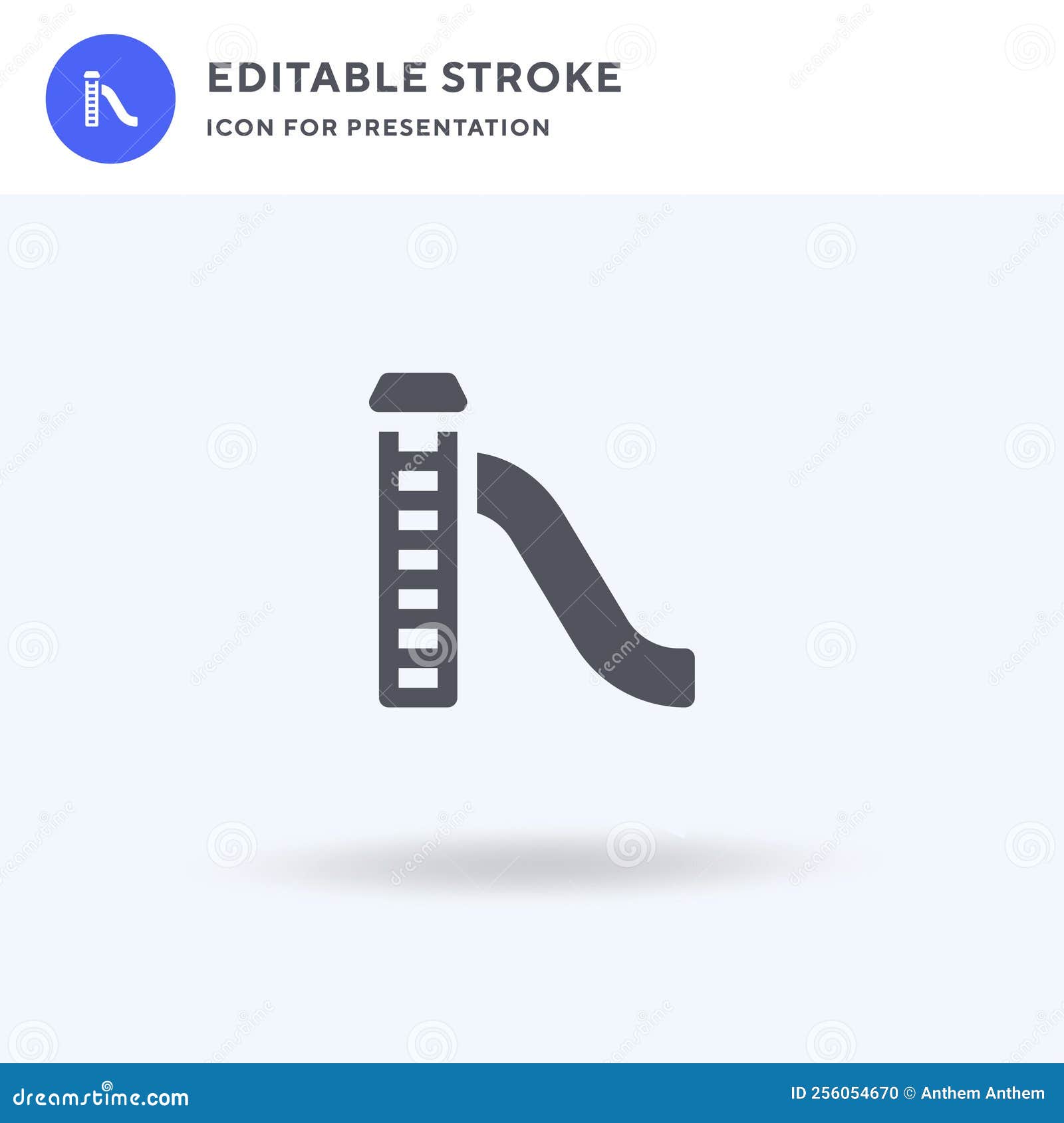 Slide Icon Vector, Filled Flat Sign, Solid Pictogram Isolated on White ...