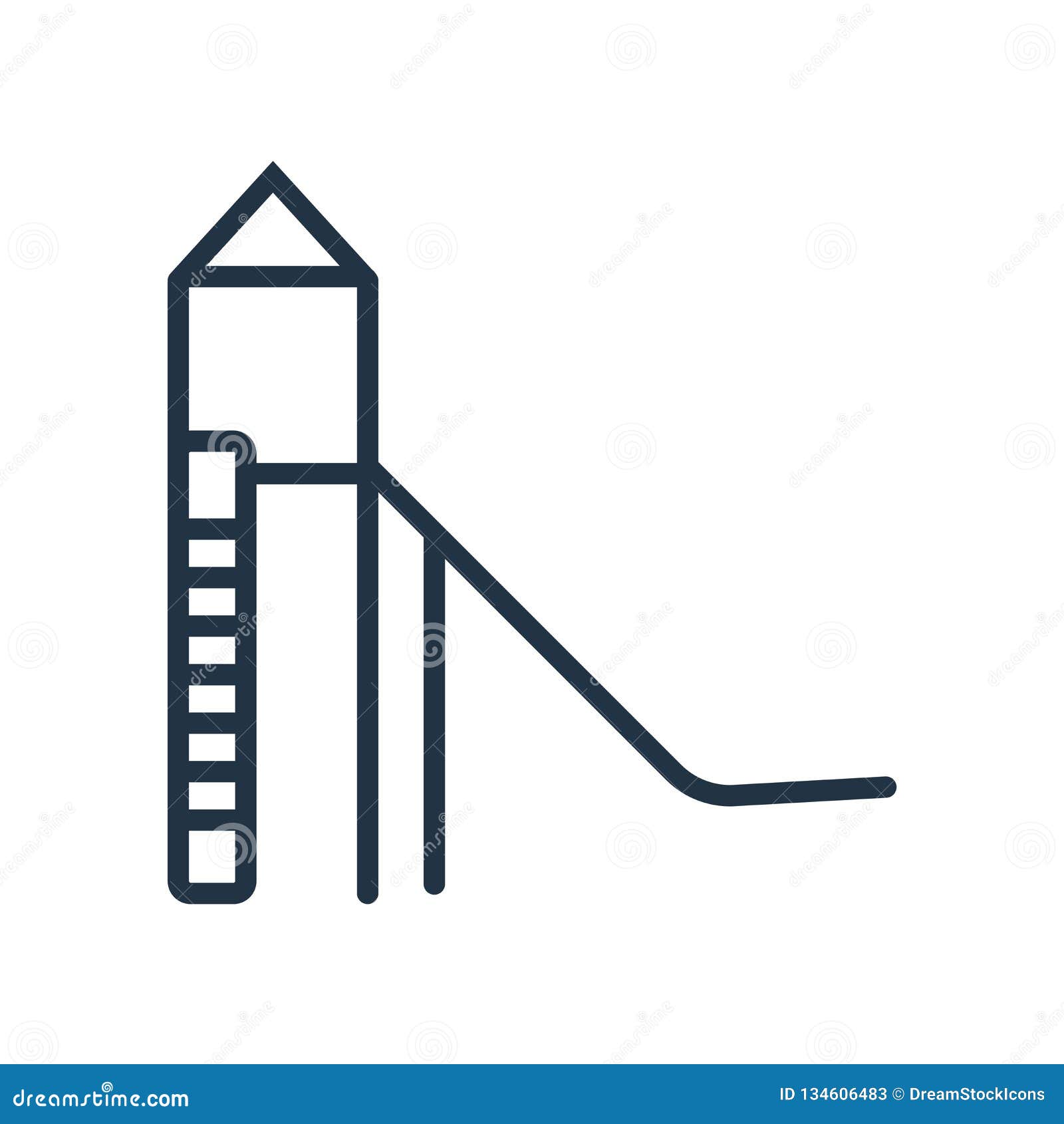 Slide Icon Vector Isolated on White Background, Slide Sign Stock Vector ...