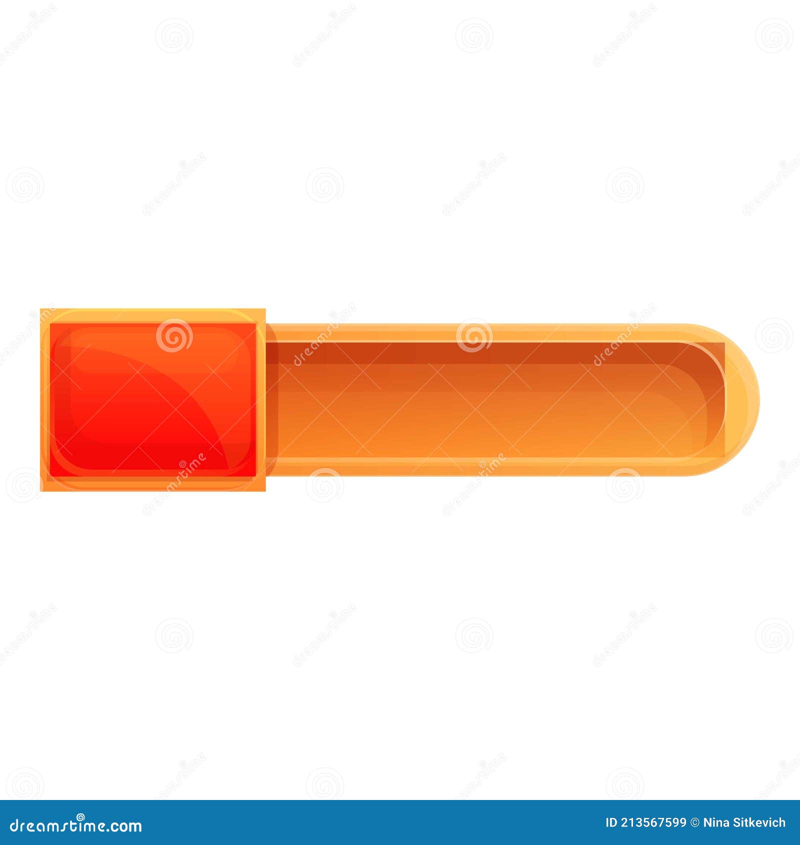 Slide Move Button Interface Icon, Cartoon Style Stock Vector ...