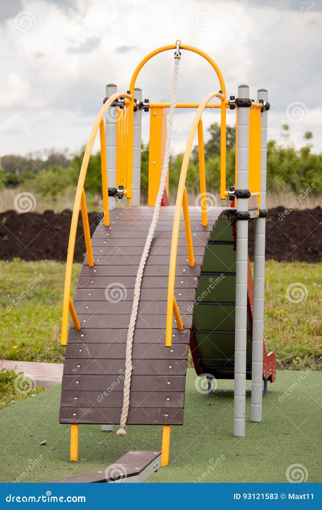 Slide stock image. Image of kids, grass, outdoor, playground - 93121583