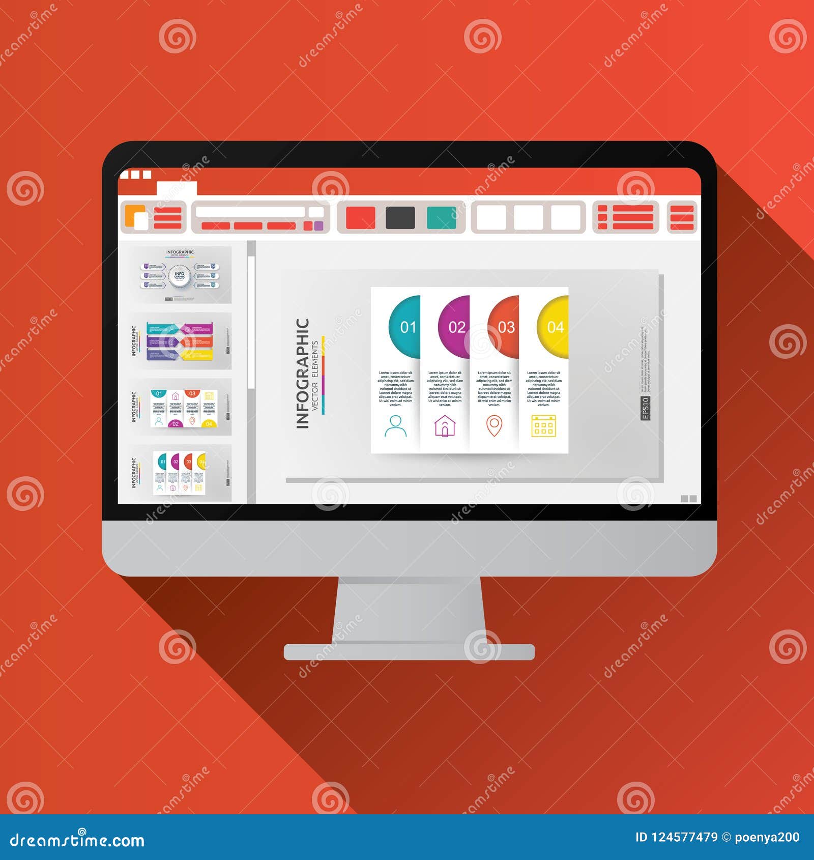 Screen Power Point Presentation Stock Illustrations – 205 Screen Power ...