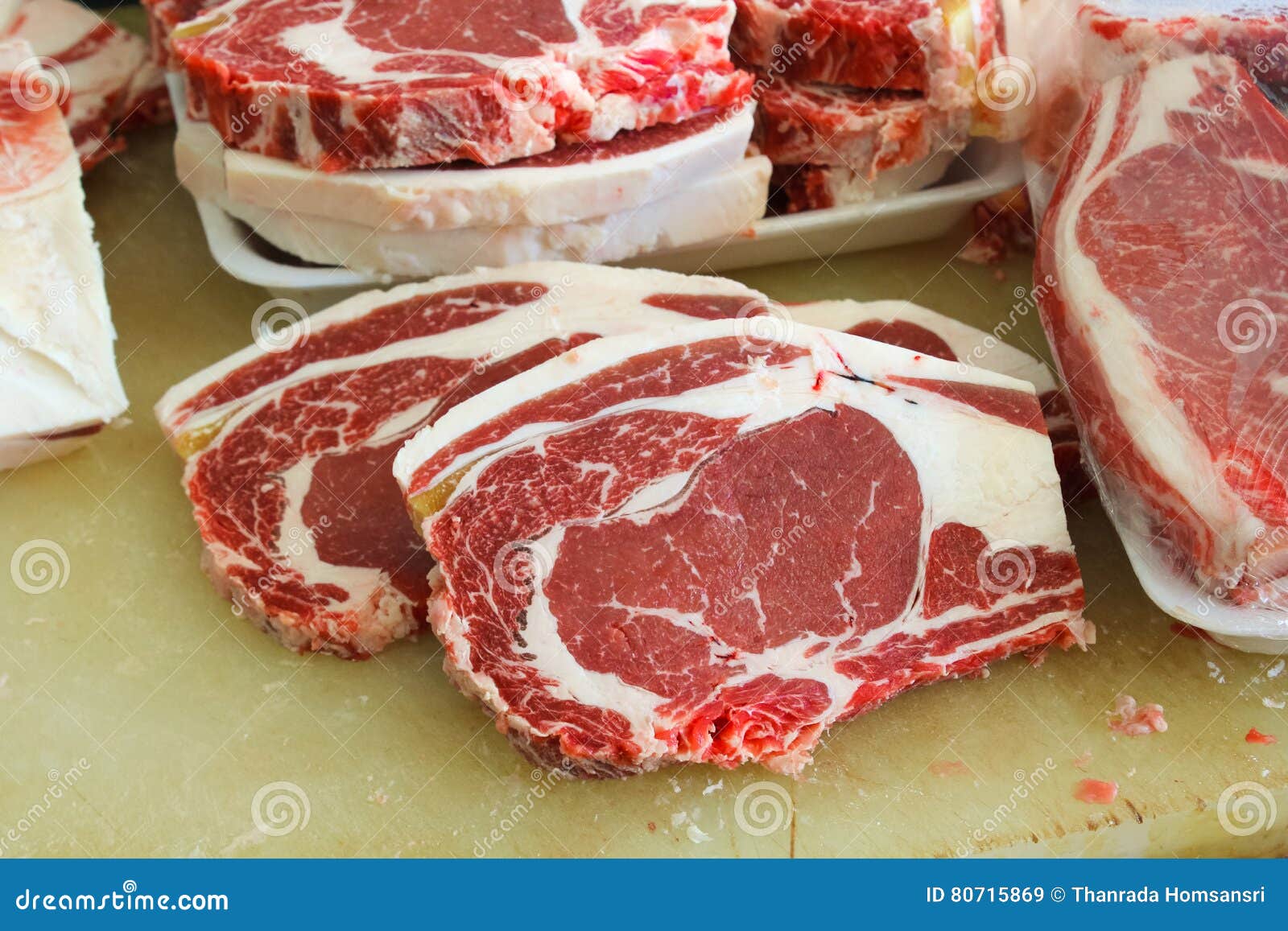 Slide rib eye beef stock image. Image of beefsteak, beef - 80715869