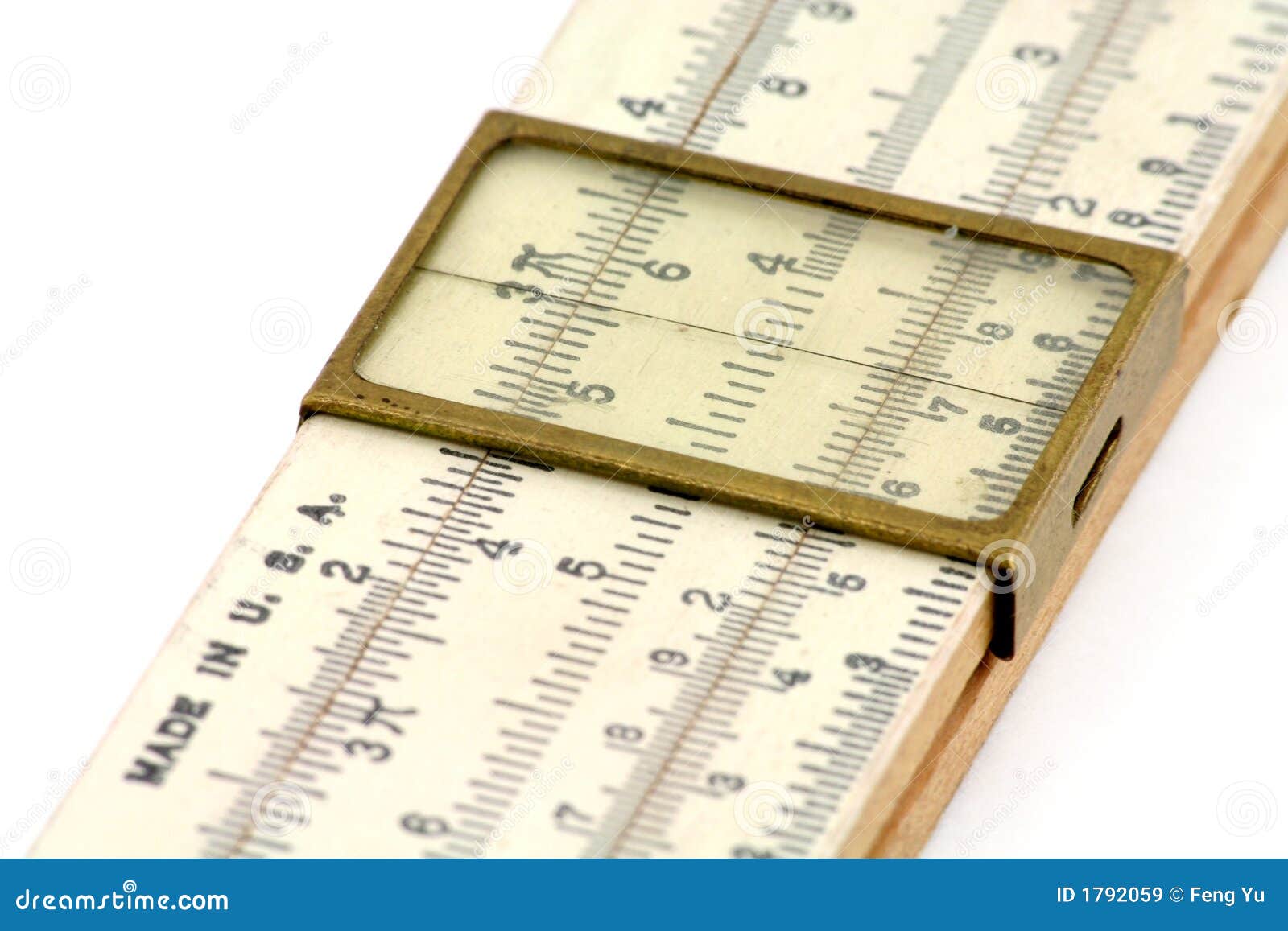 A slide rule stock image. Image of ruler, isolated, mathematics - 1792059