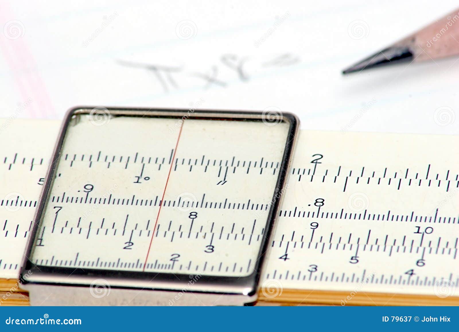 Slide Rule stock image. Image of pencil, mathematical, paper - 79637