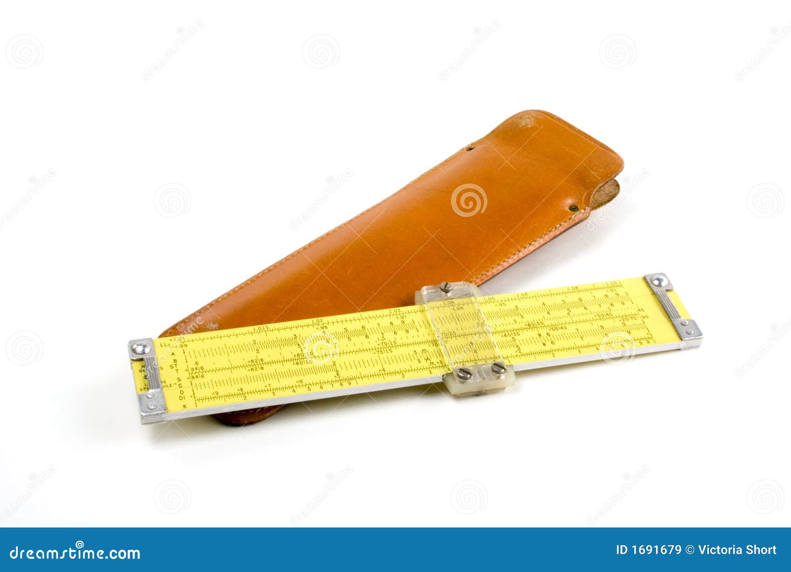 Slide rule and case stock image. Image of case, equipment - 1691679