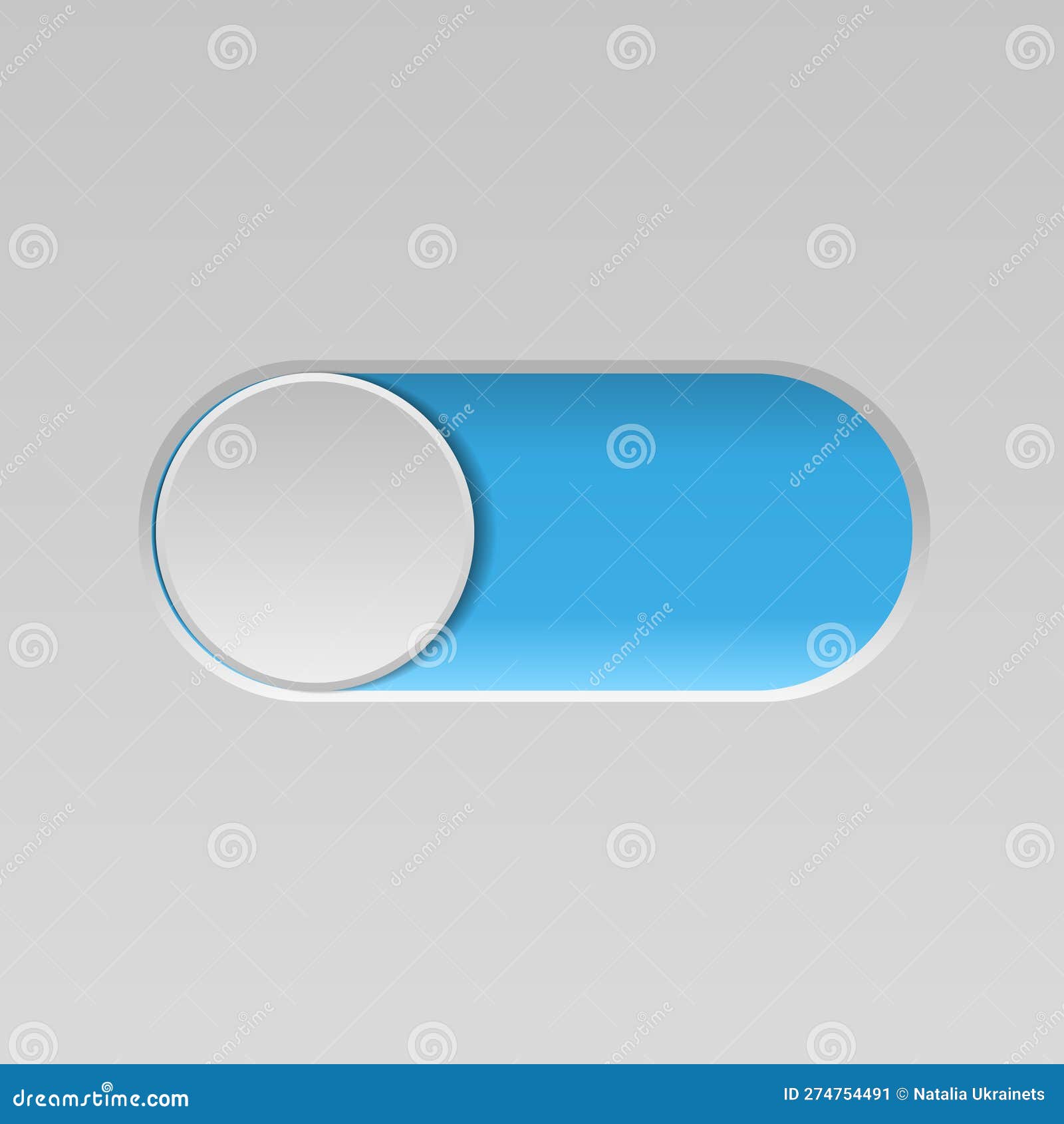 Slide Switch And Touch Button Stock Vector Illustration Of Slide