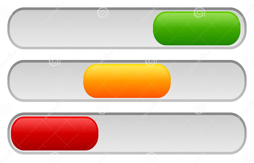 Slider Buttons stock vector. Illustration of mobile, design - 40343365