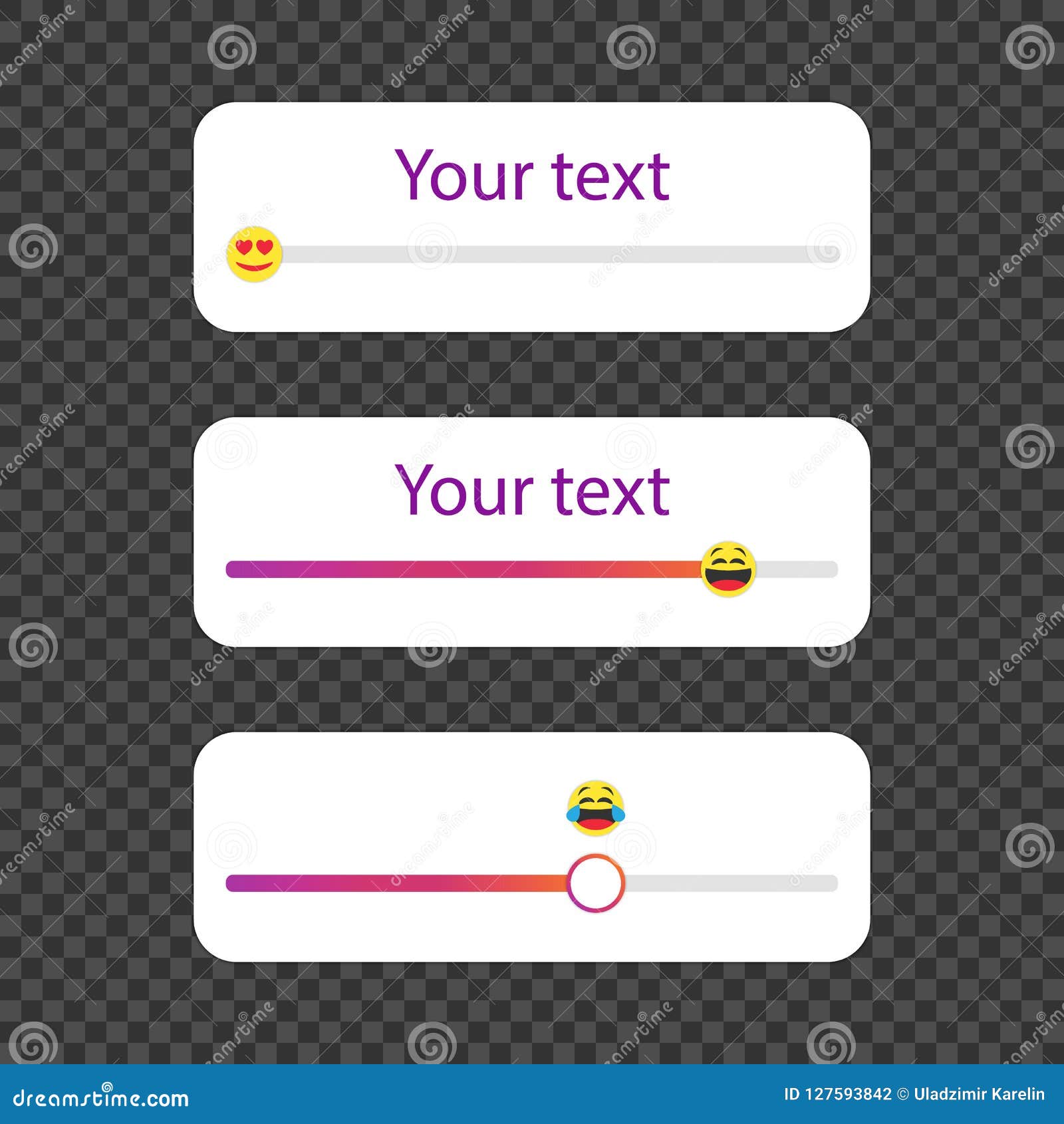 Slider Emoji in Social Media. Template Set. Template a Poll in Popular ... Slider Emoji in Social Media. Template Set. Template a Poll in Popular ...