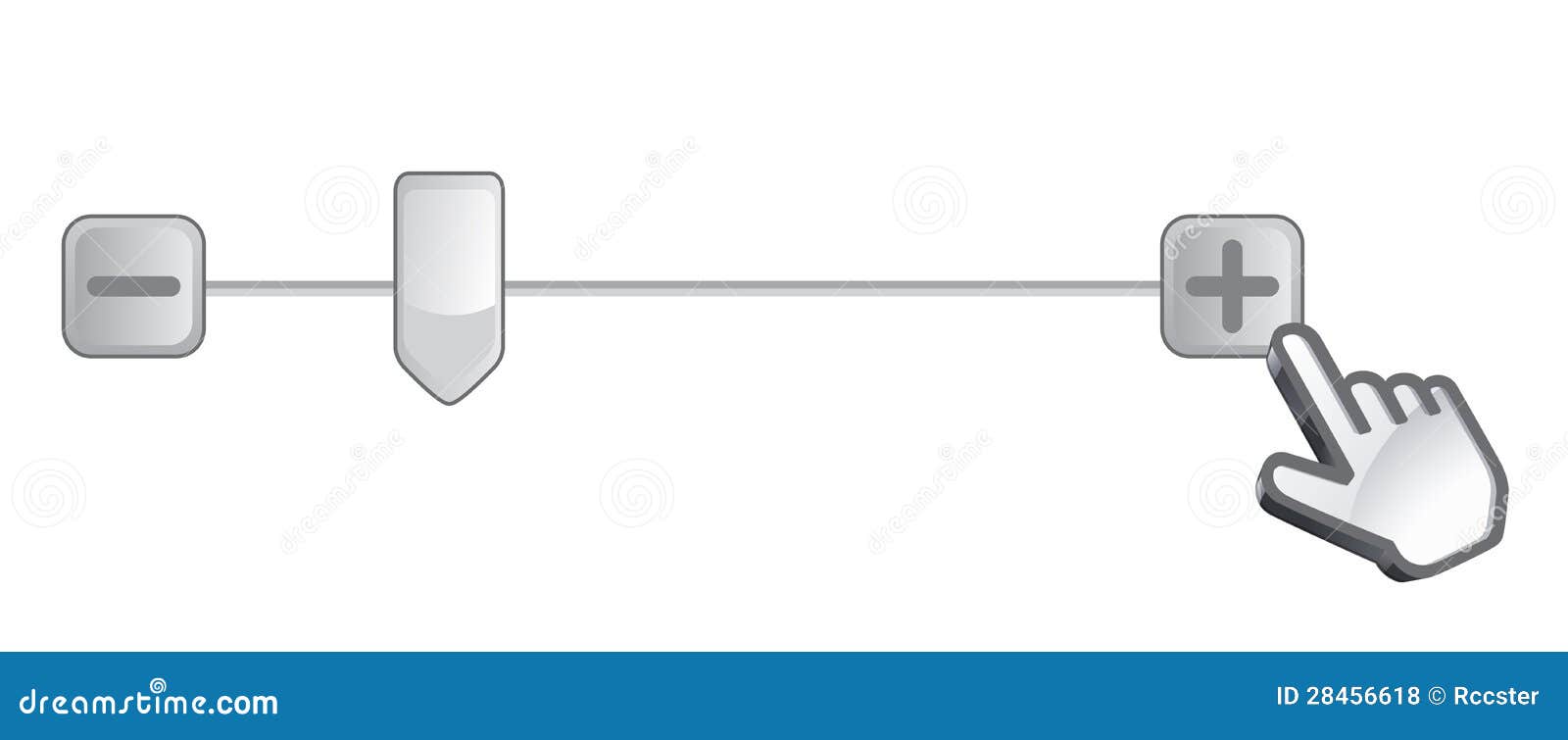 Slider increase stock vector. Illustration of cursor - 28456618