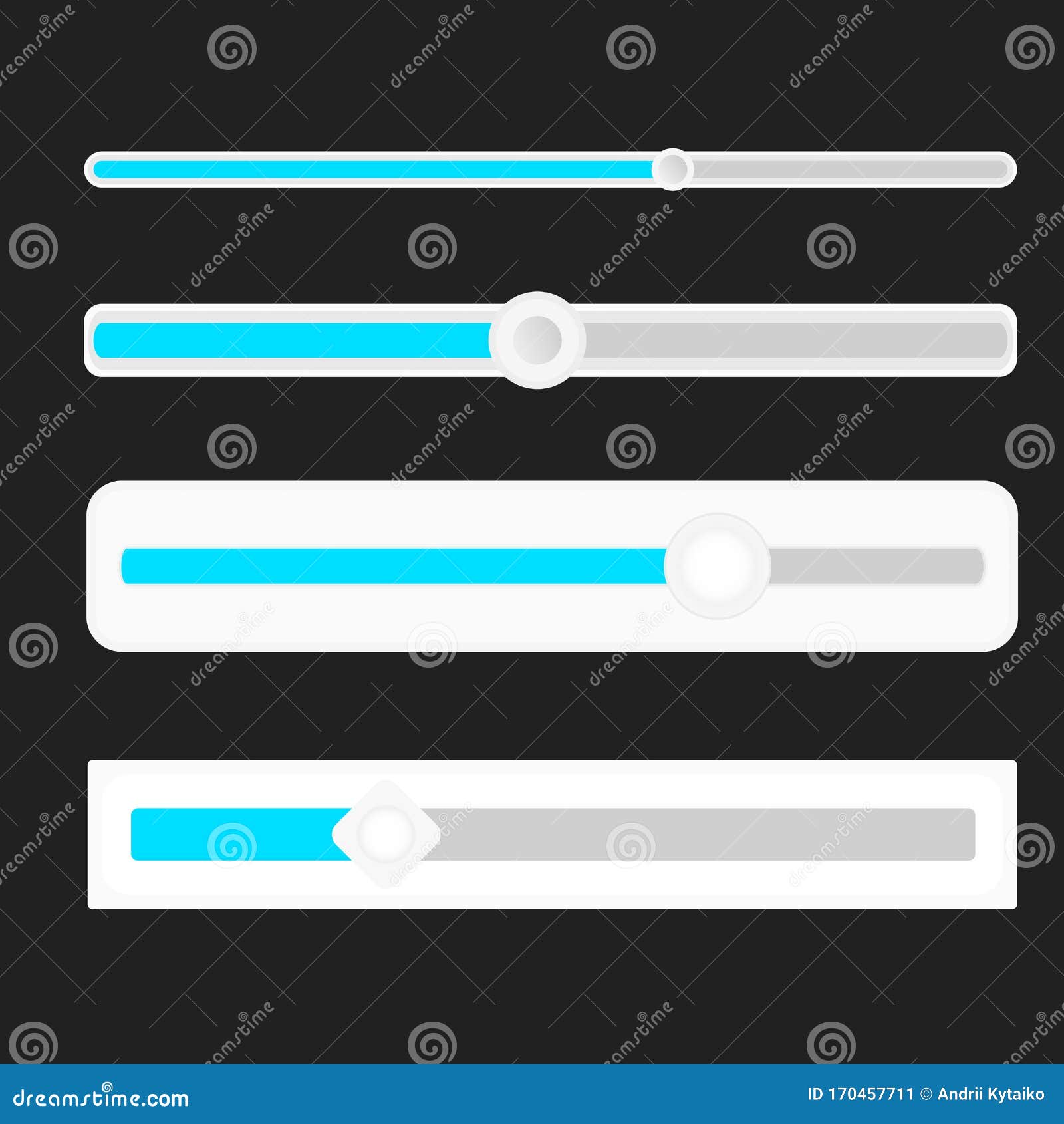 3D Volume Indicator Illustration. Less And More Volume. Level ...