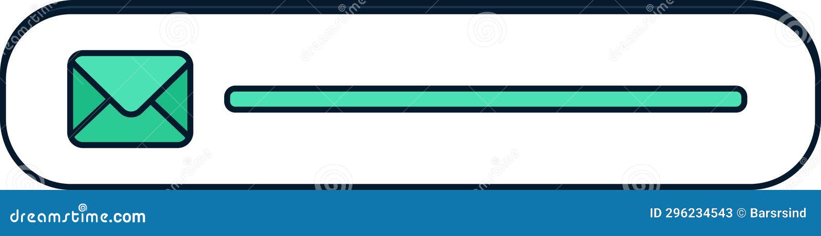 Slider Switch with Closed Paper Envelope Symbol Stock Illustration ...