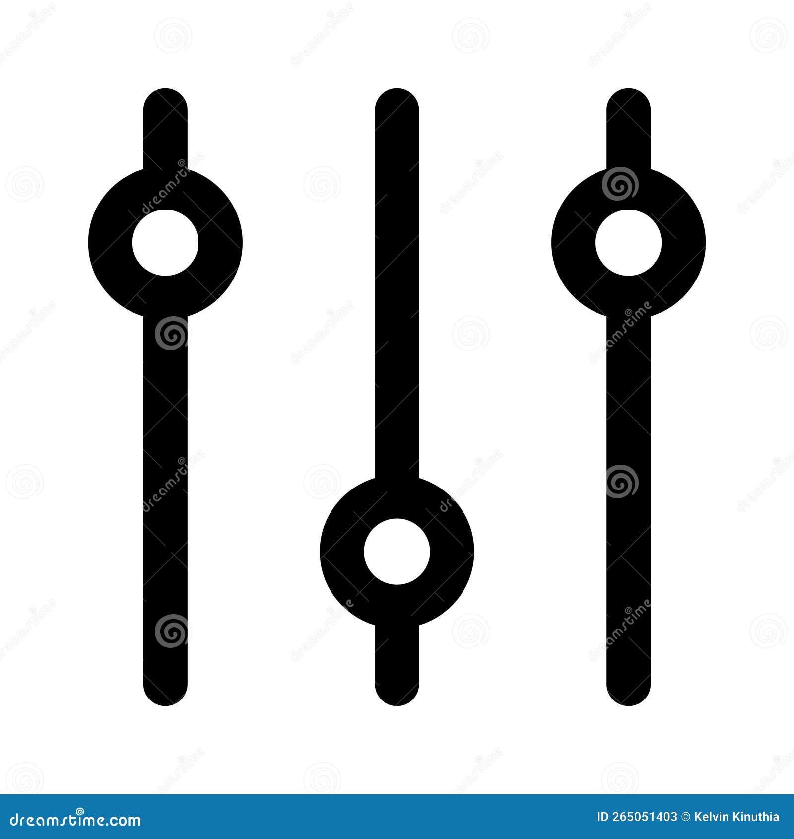 Sliders Icon for Web User Interface Design Stock Vector - Illustration ...