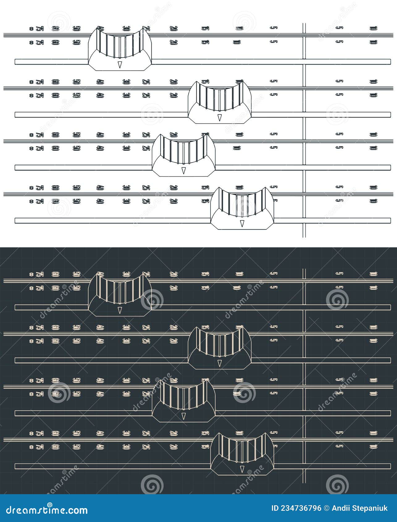Sliders Or Faders Control Board Vector Illustration | CartoonDealer.com ...