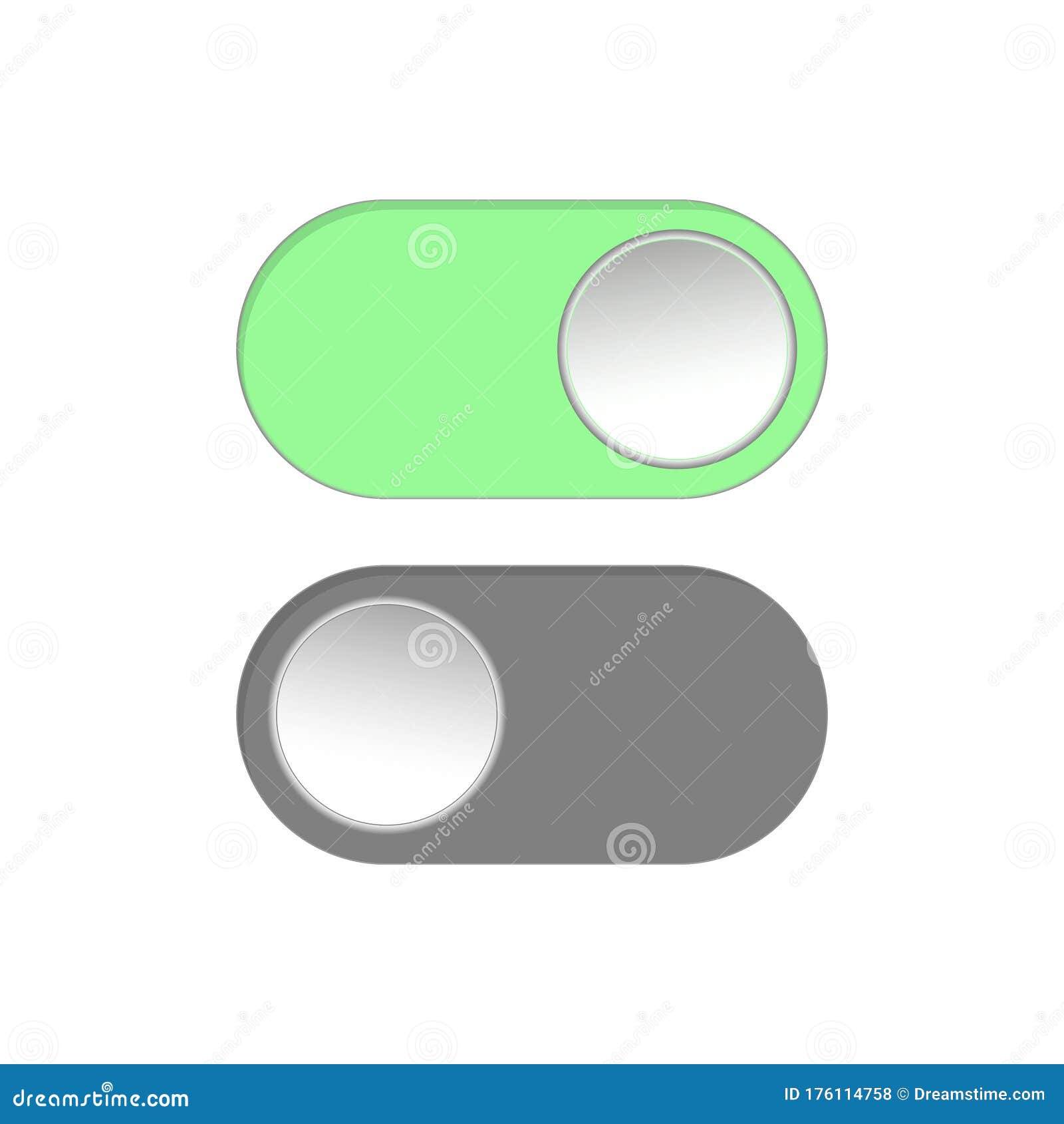 Sliders Ui. Icon Buttons for Mobile Menu and Navigation. Stock Vector ...