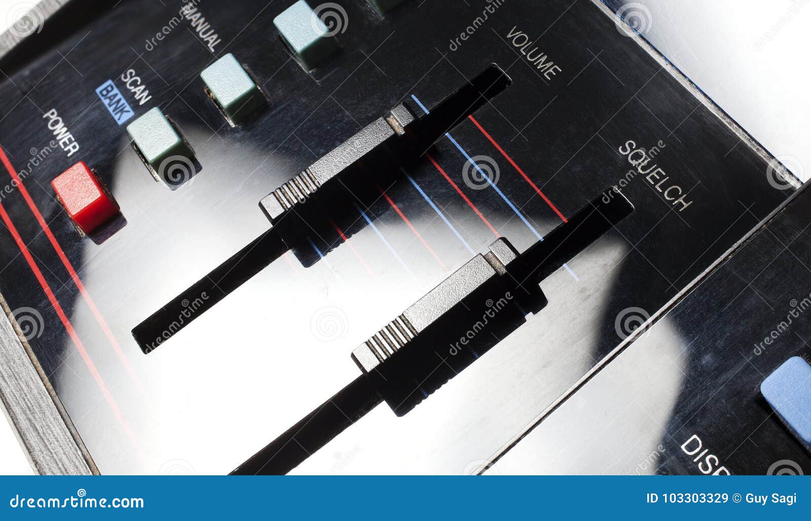 Volume and Squelch Controls Stock Image - Image of buttons, power ...