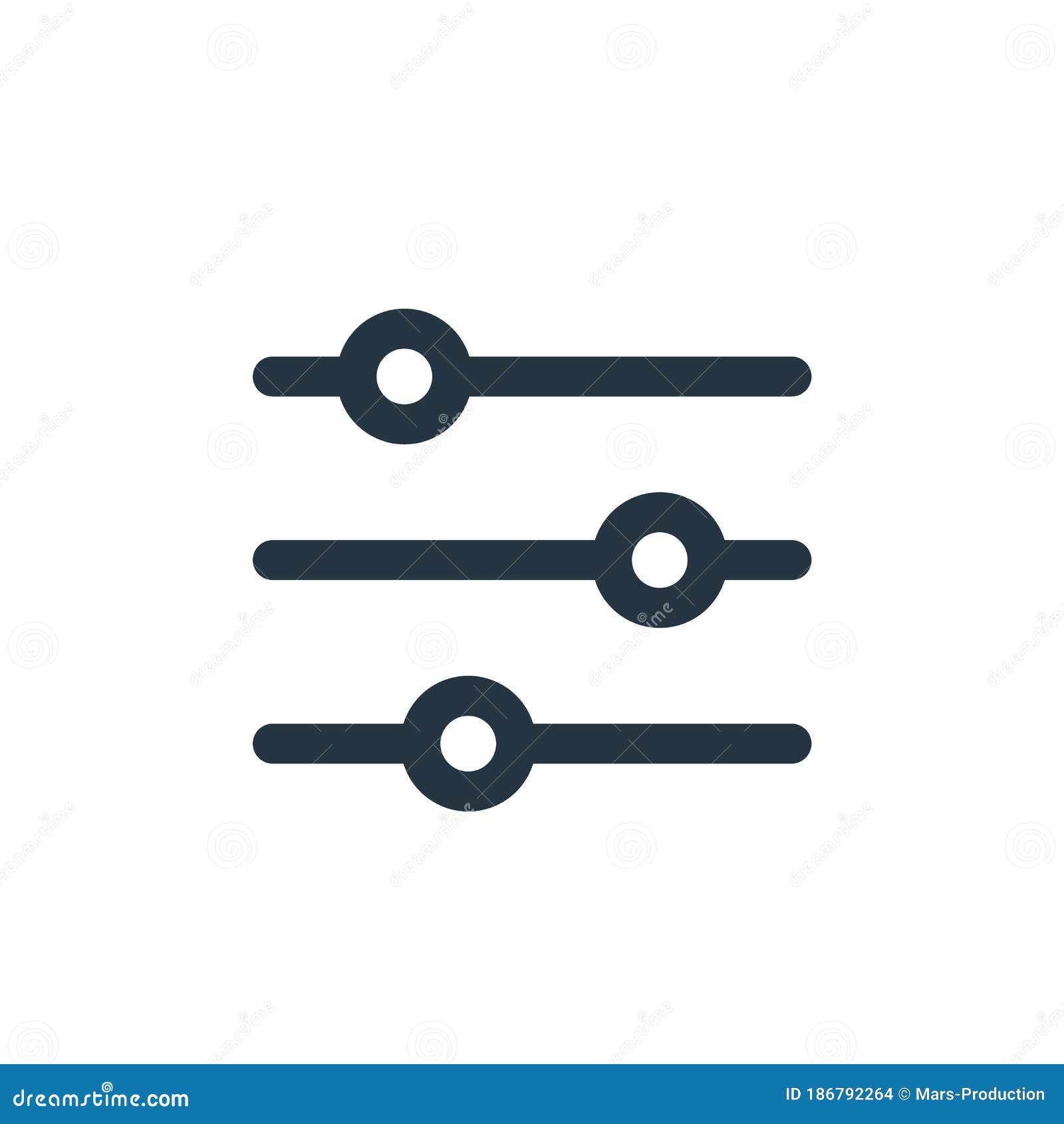 Sliders Vector Icon. Sliders Editable Stroke. Sliders Linear Symbol for ...