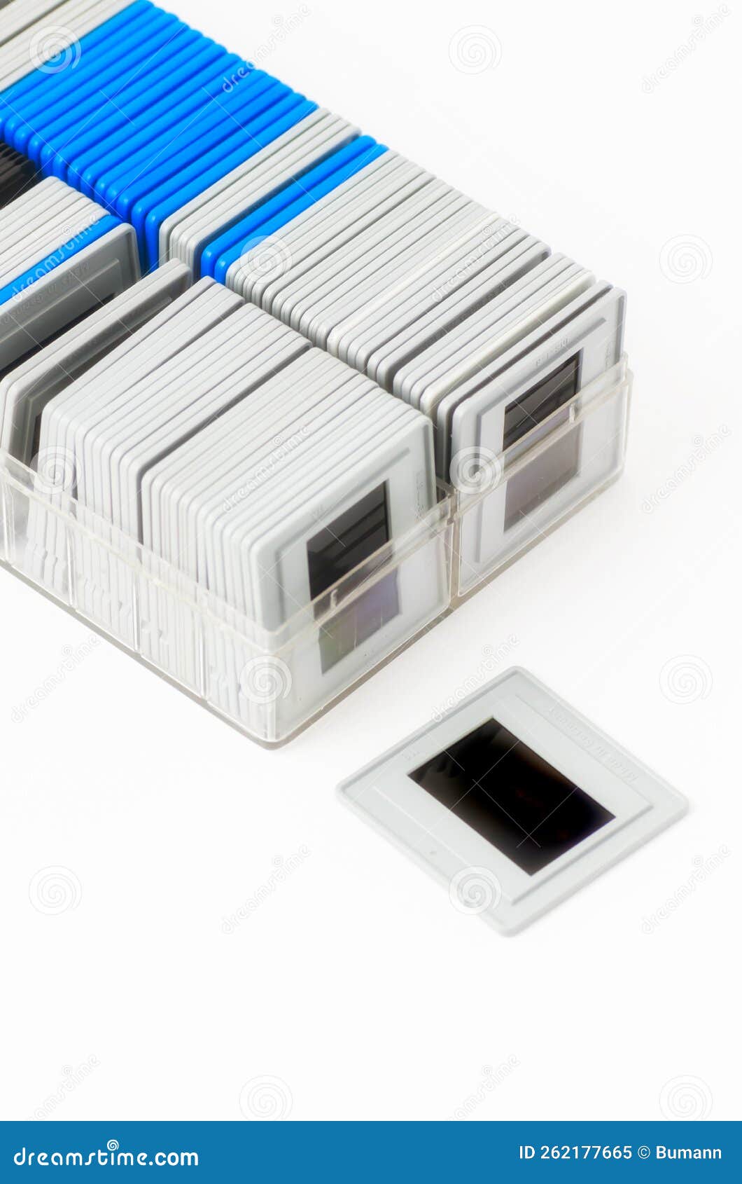 Slides in the Slide Mount in a Stack Stock Image - Image of gray, still ...