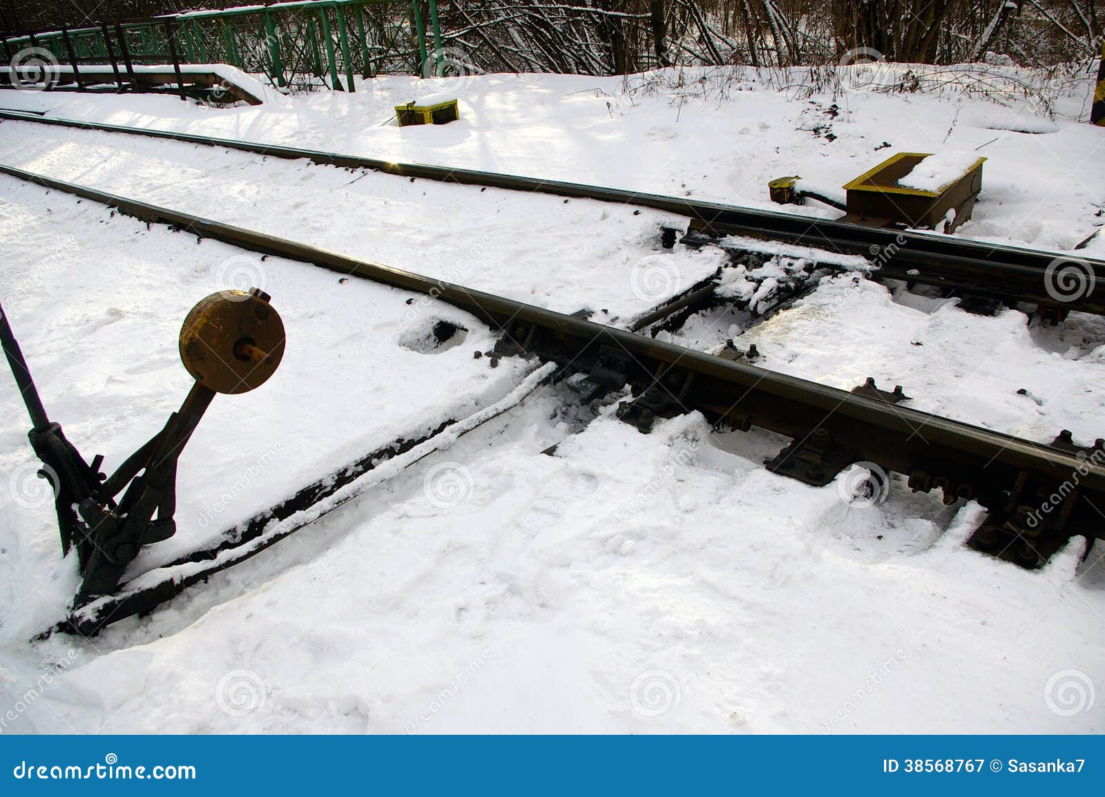 Slidign rail on snow stock image. Image of travel, disruption - 38568767
