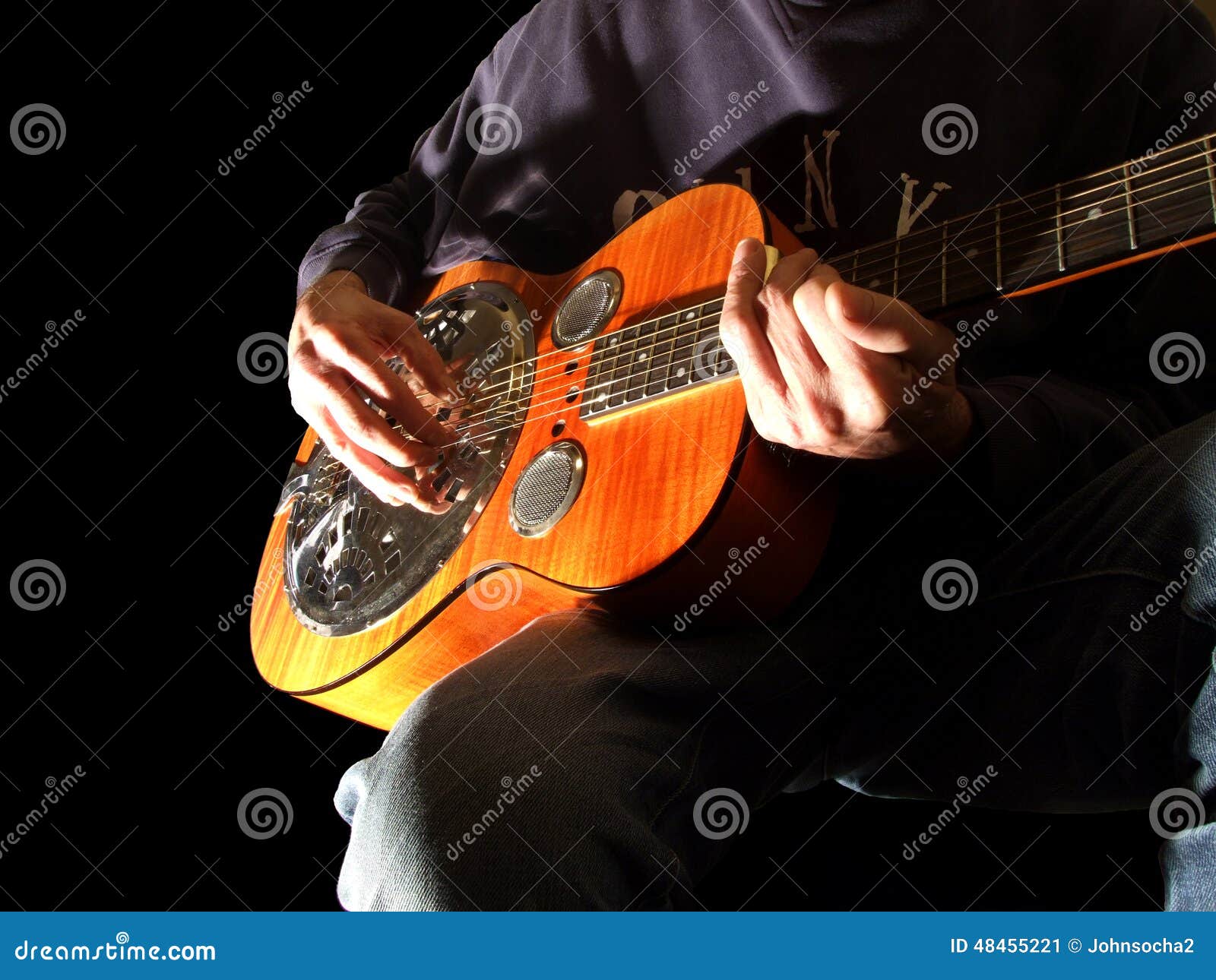 Slidin on the Dobro stock image. Image of picking, slide - 48455221