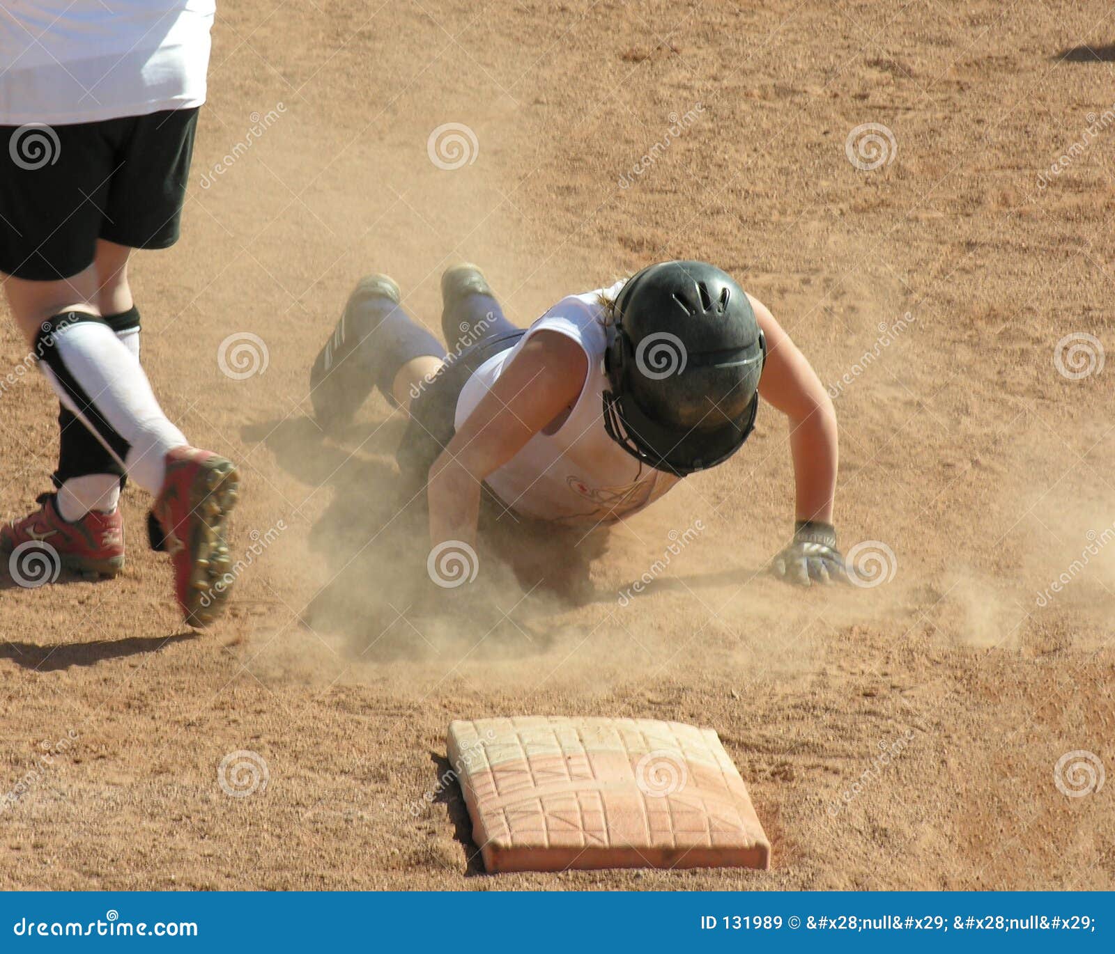 Sliding Back stock image. Image of athlete, play, girl - 131989