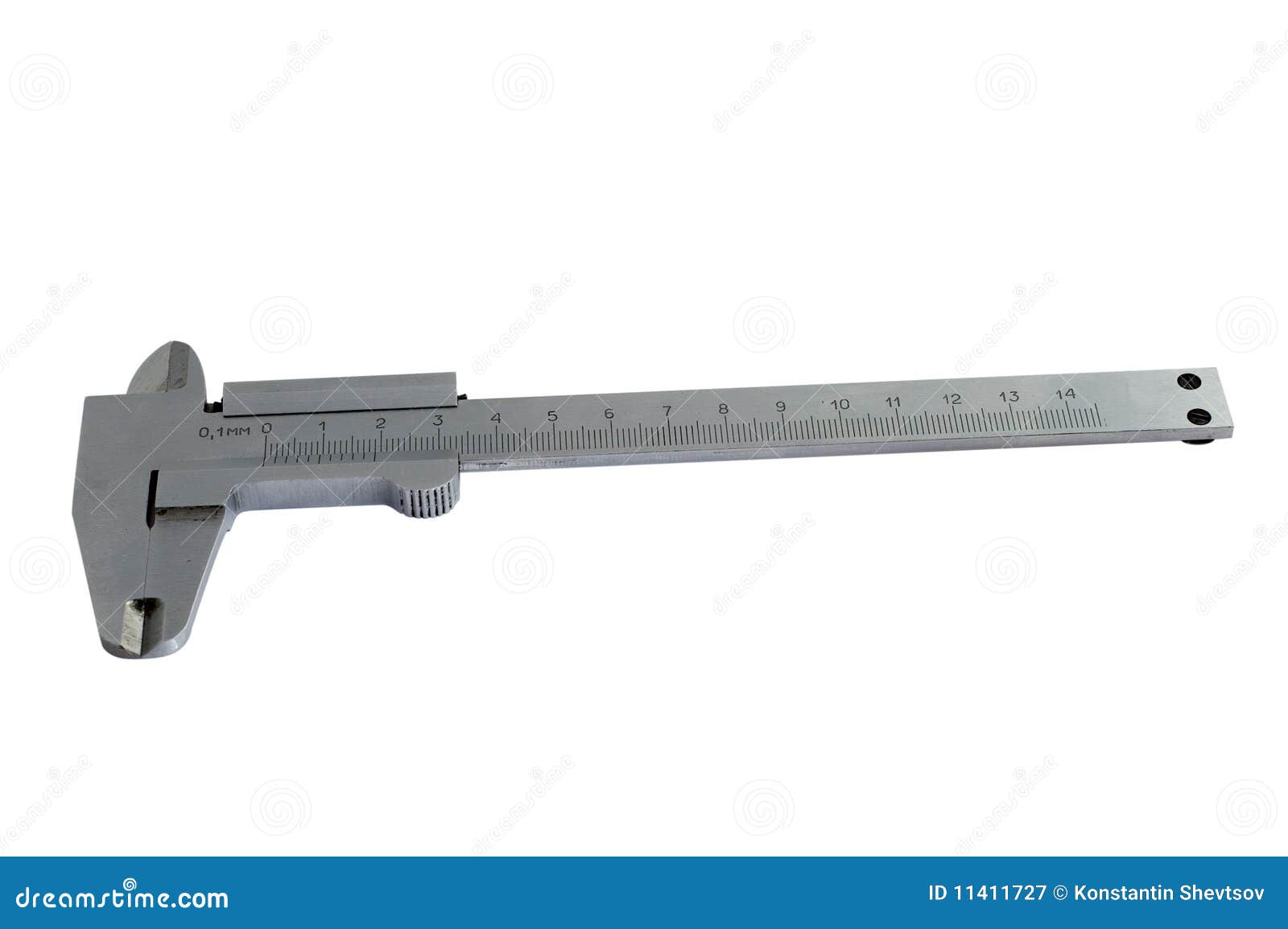 Sliding caliper stock image. Image of industry, white - 11411727