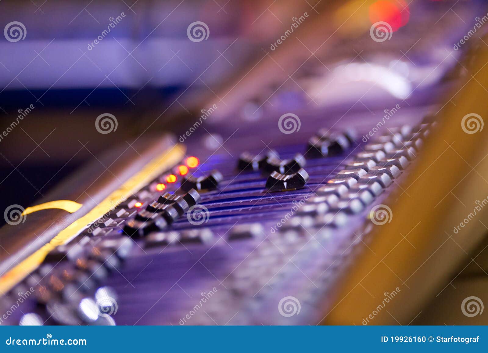 Sliding Controller of Mixer Stock Photo - Image of desk, focus: 19926160