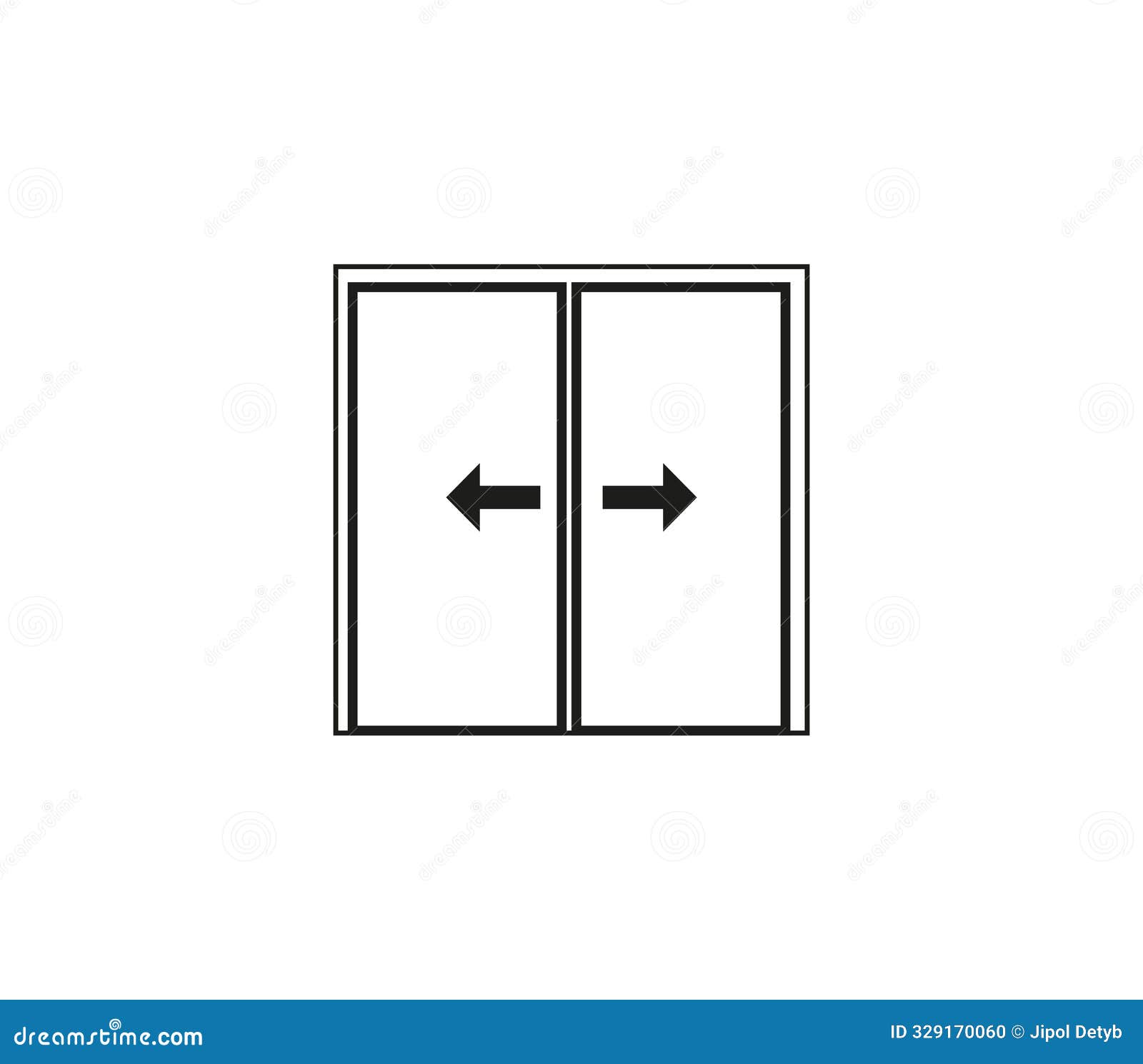 Sliding Door Icon. Vector Illustration. Stock Vector - Illustration of ...