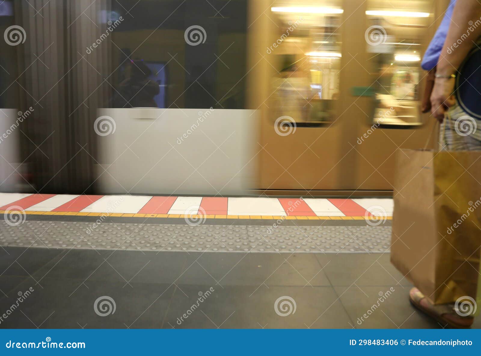 Sliding Doors of Subway Car in Underground Stop Ideal As Backdrop for ...
