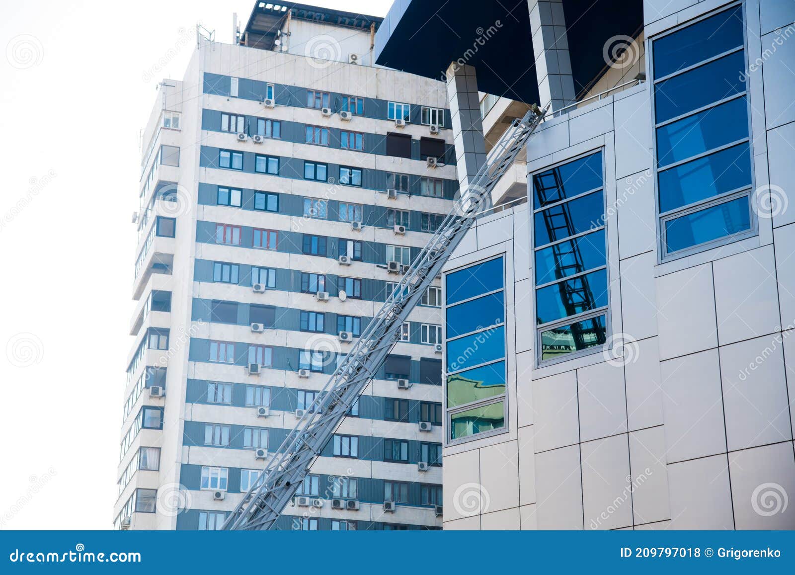 Sliding fire escape stock photo. Image of evacuation - 209797018