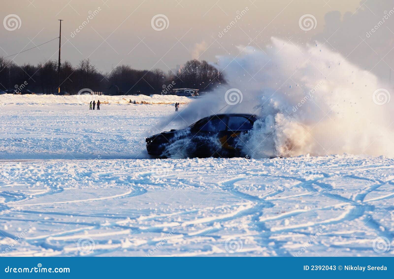 Sliding on an ice line stock image. Image of movement - 2392043