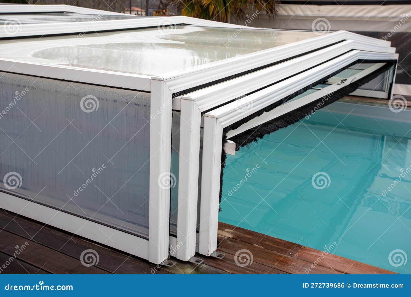 Sliding Protective Screen Rigid Swimming Pool Cover Protective Stock ...