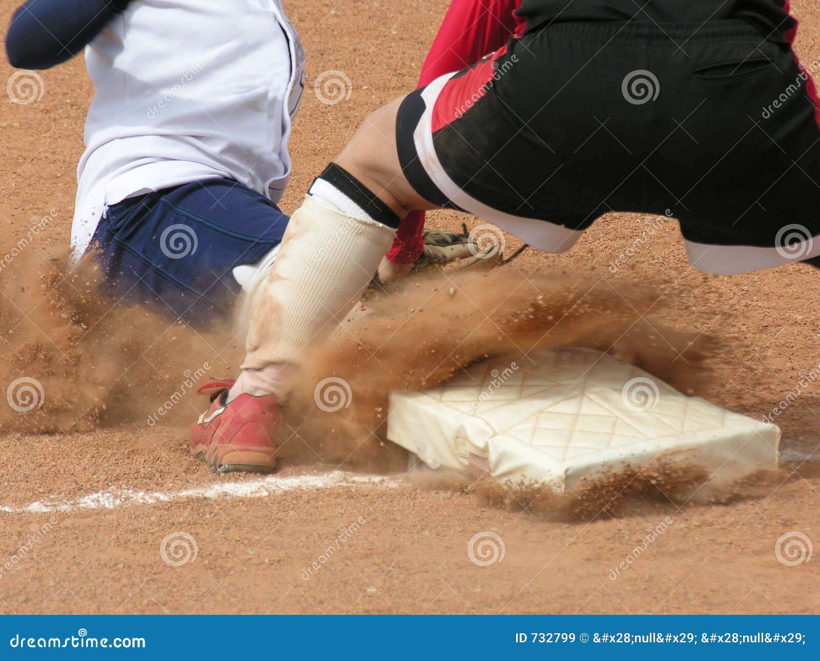 Sliding into Third stock image. Image of summer, active - 732799