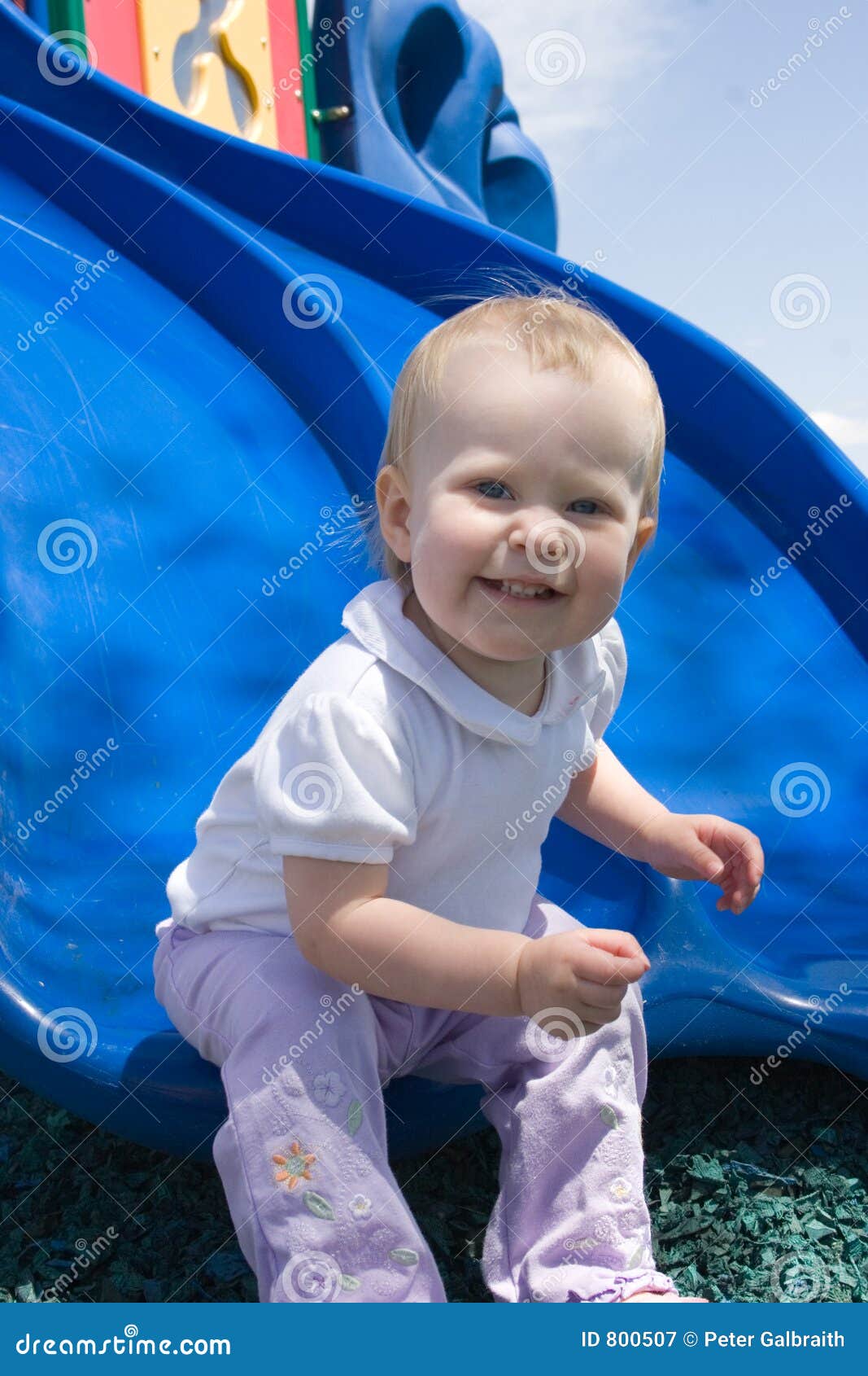 Sliding toddler stock image. Image of youth, blue, blurred - 800507