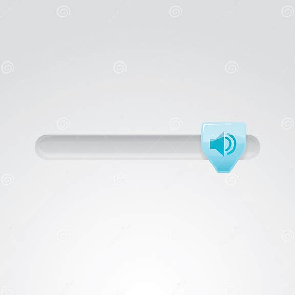 Sliding Volume Button. Vector Illustration Decorative Design Stock ...