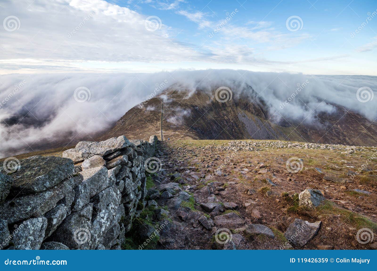 Slieve Donards Wall stock image. Image of outdoor, road - 119426359