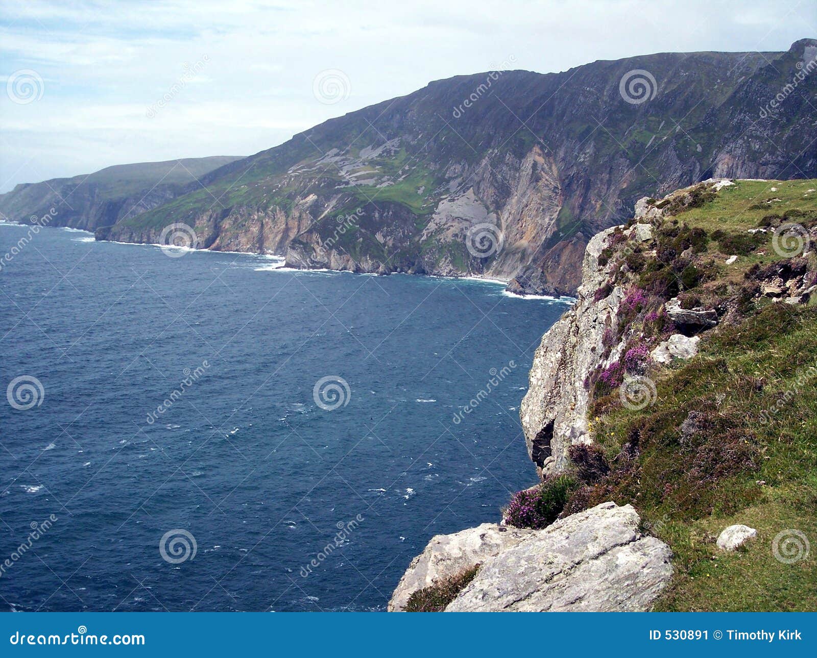 Slieve League, Bunglass Cliffs, Ireland Stock Image - Image of crash ...