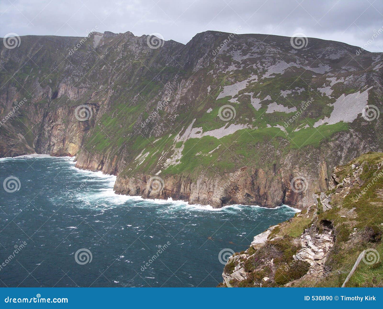 Slieve League, Cliffs of Bunglass, Ireland Stock Photo - Image of cliff ...