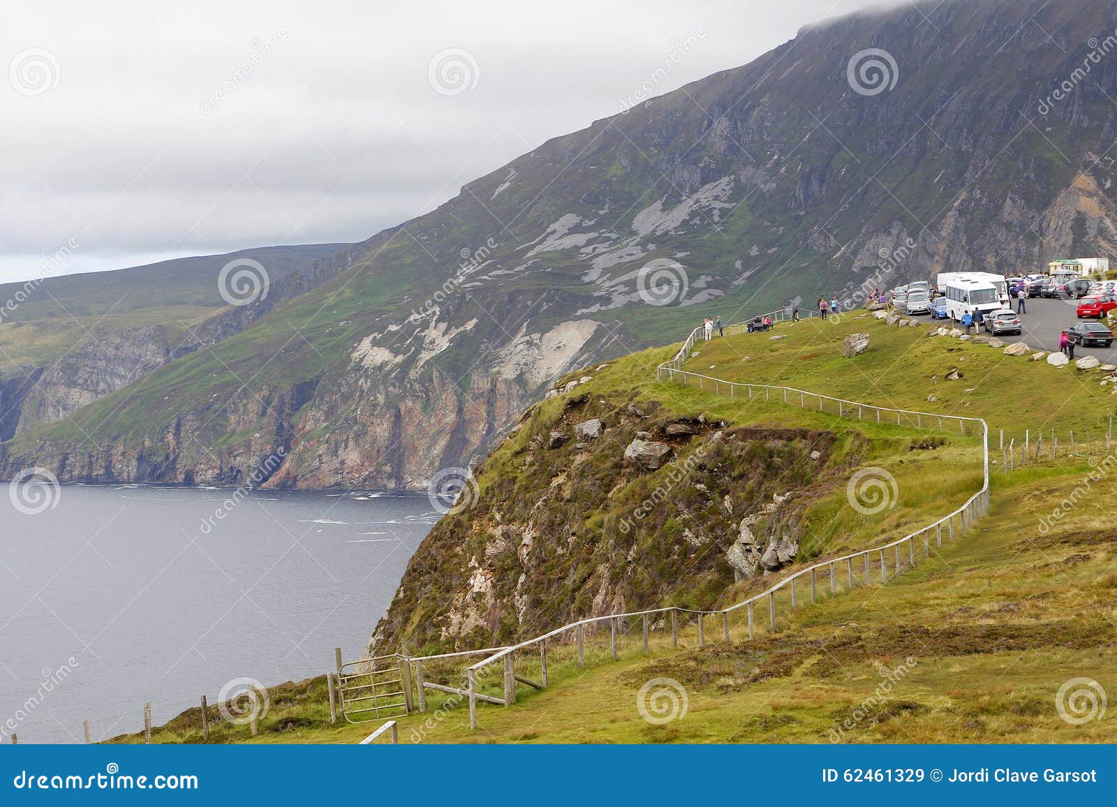 Slieve League Cliffs in Ireland Stock Image - Image of impressive ...